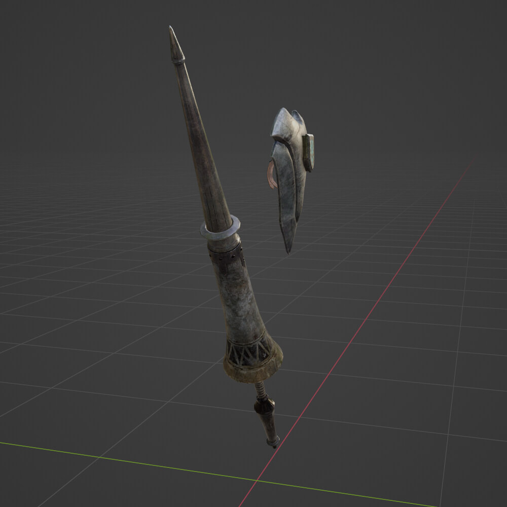 Iron Lance - Monster Hunter World 3D Model by Shevraar
