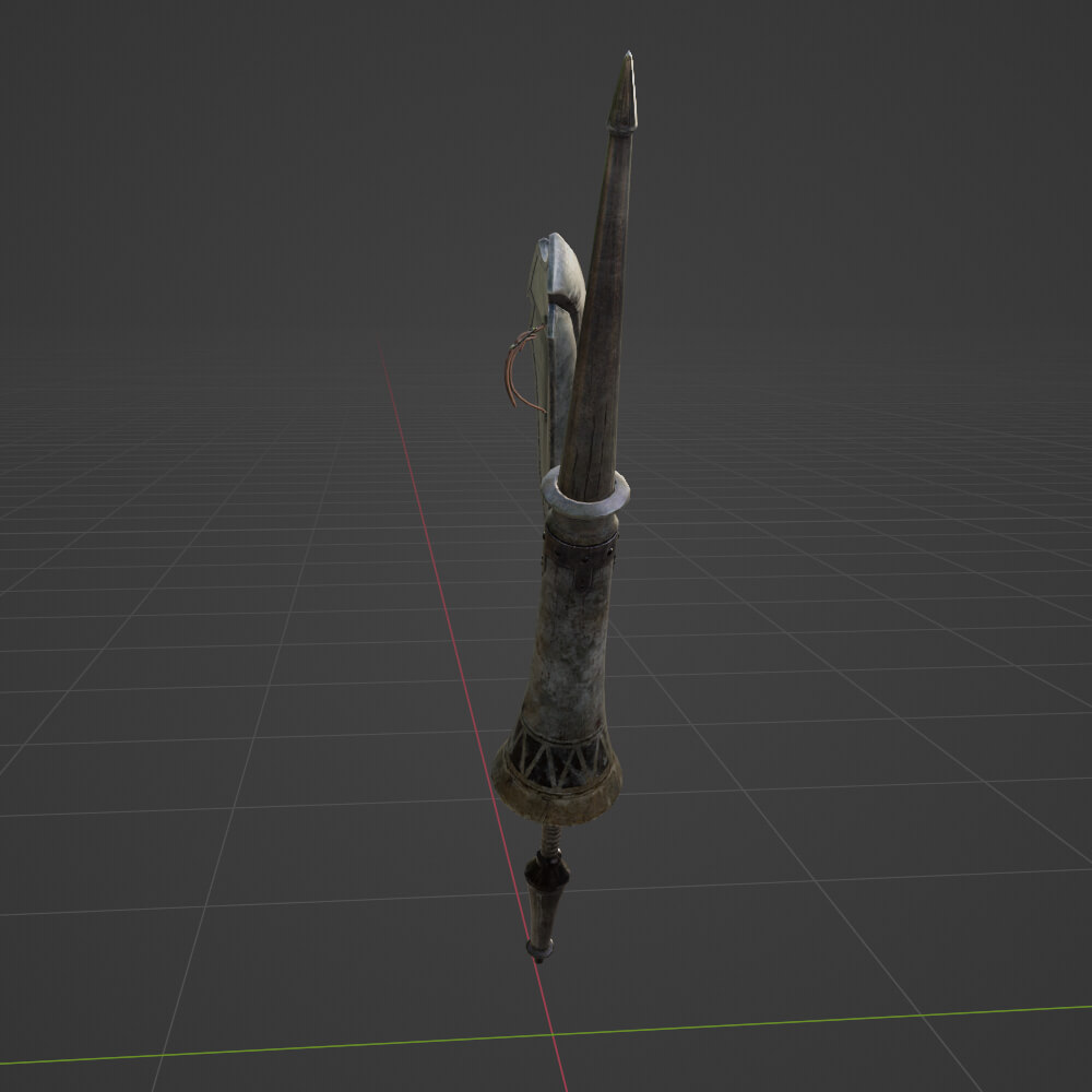 Iron Lance - Monster Hunter World 3D Model by Shevraar