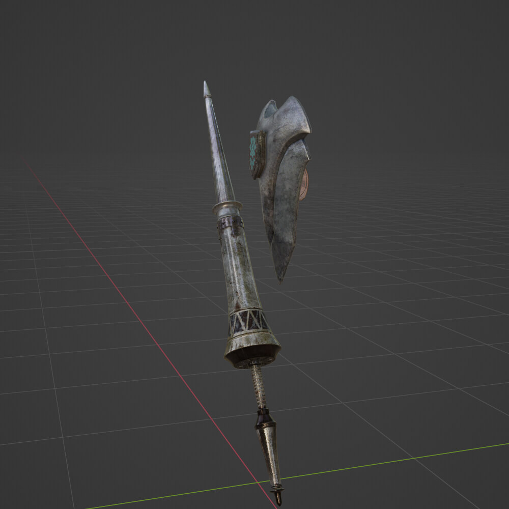 Iron Lance - Monster Hunter World 3D Model by Shevraar