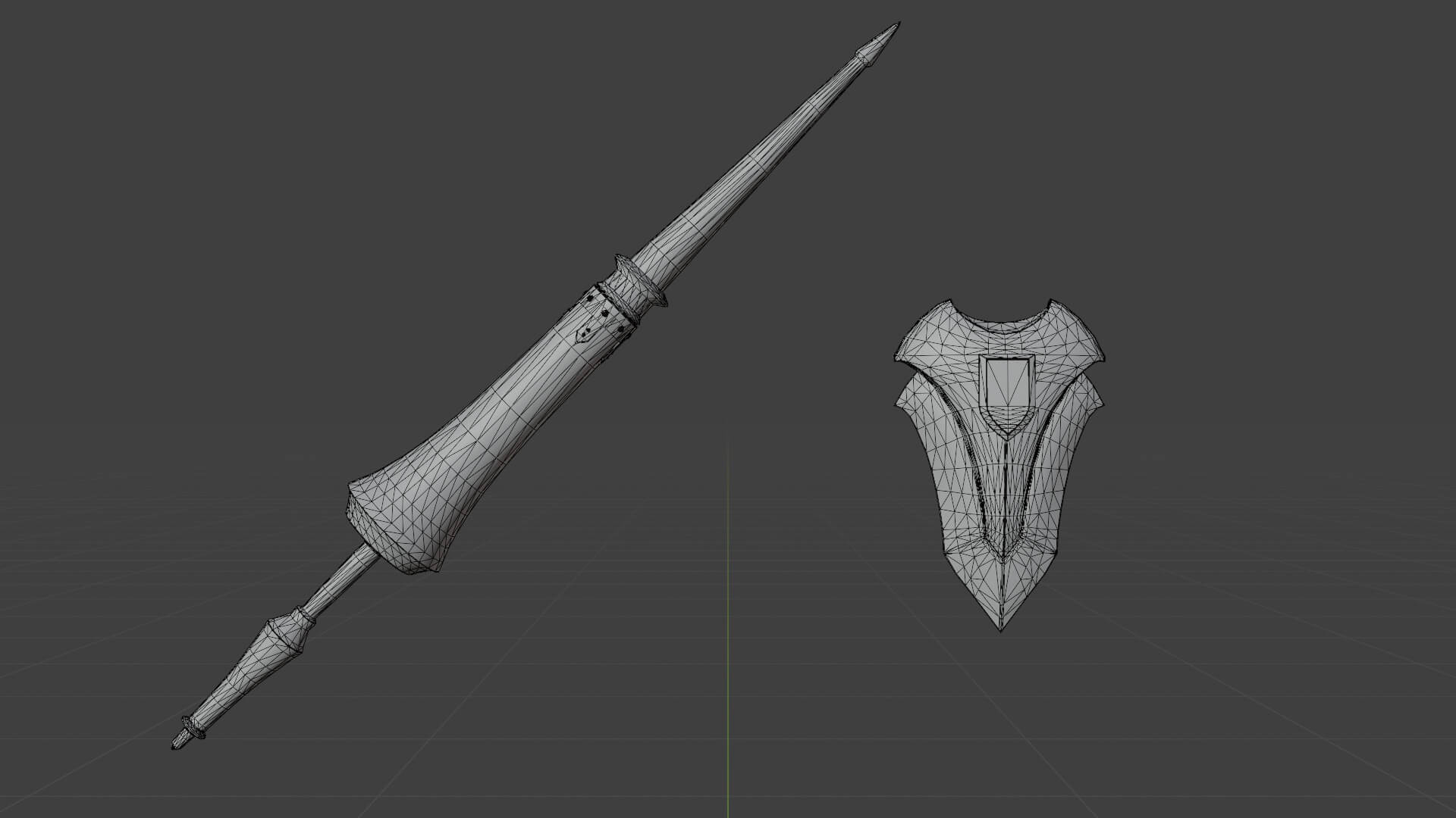 Iron Lance - Monster Hunter World 3D Model by Shevraar