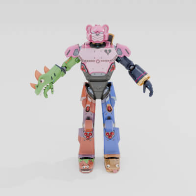 Mecha Team Leader - Fortnite 3D Model by Shevraar