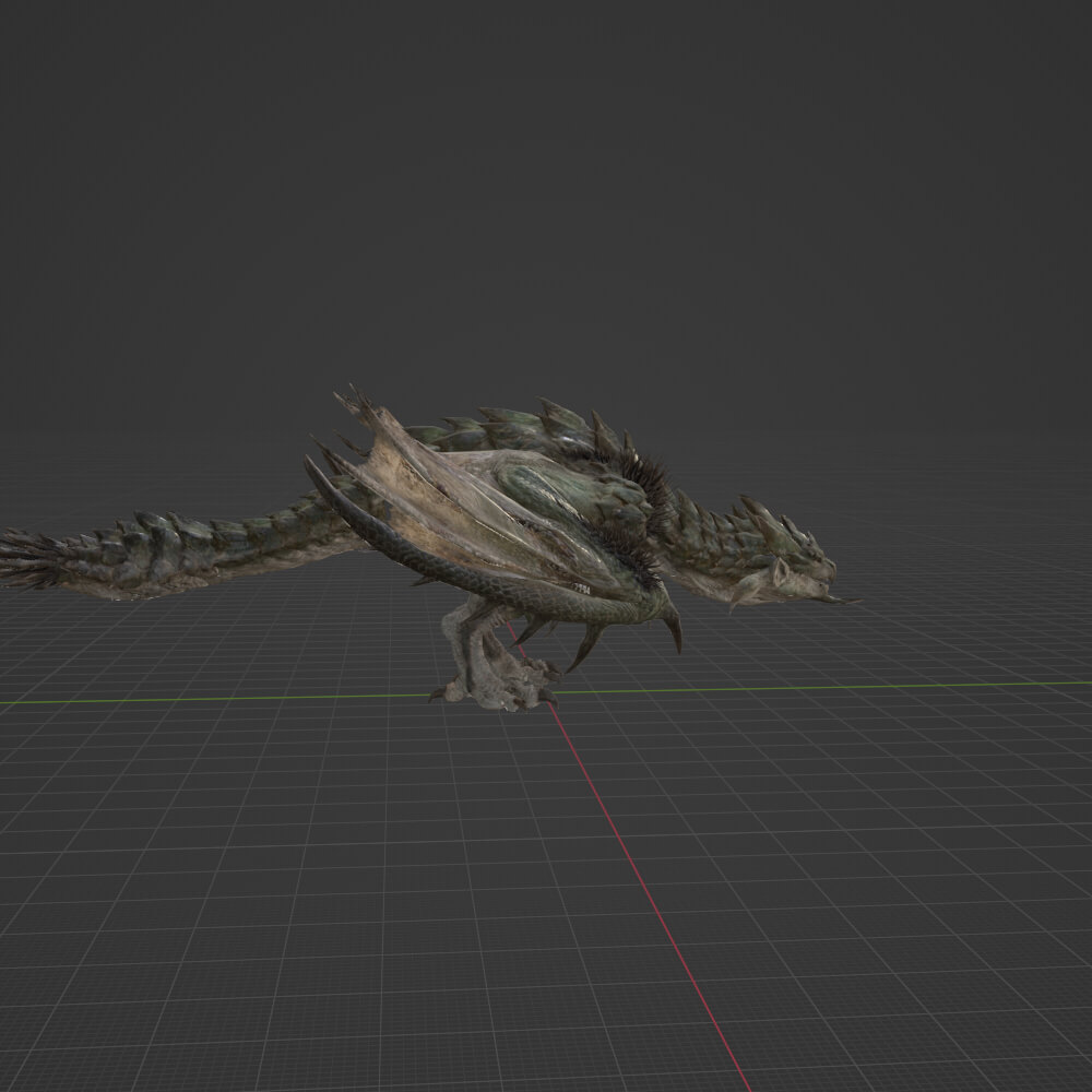 Rathian - Monster Hunter World 3D Model by Shevraar