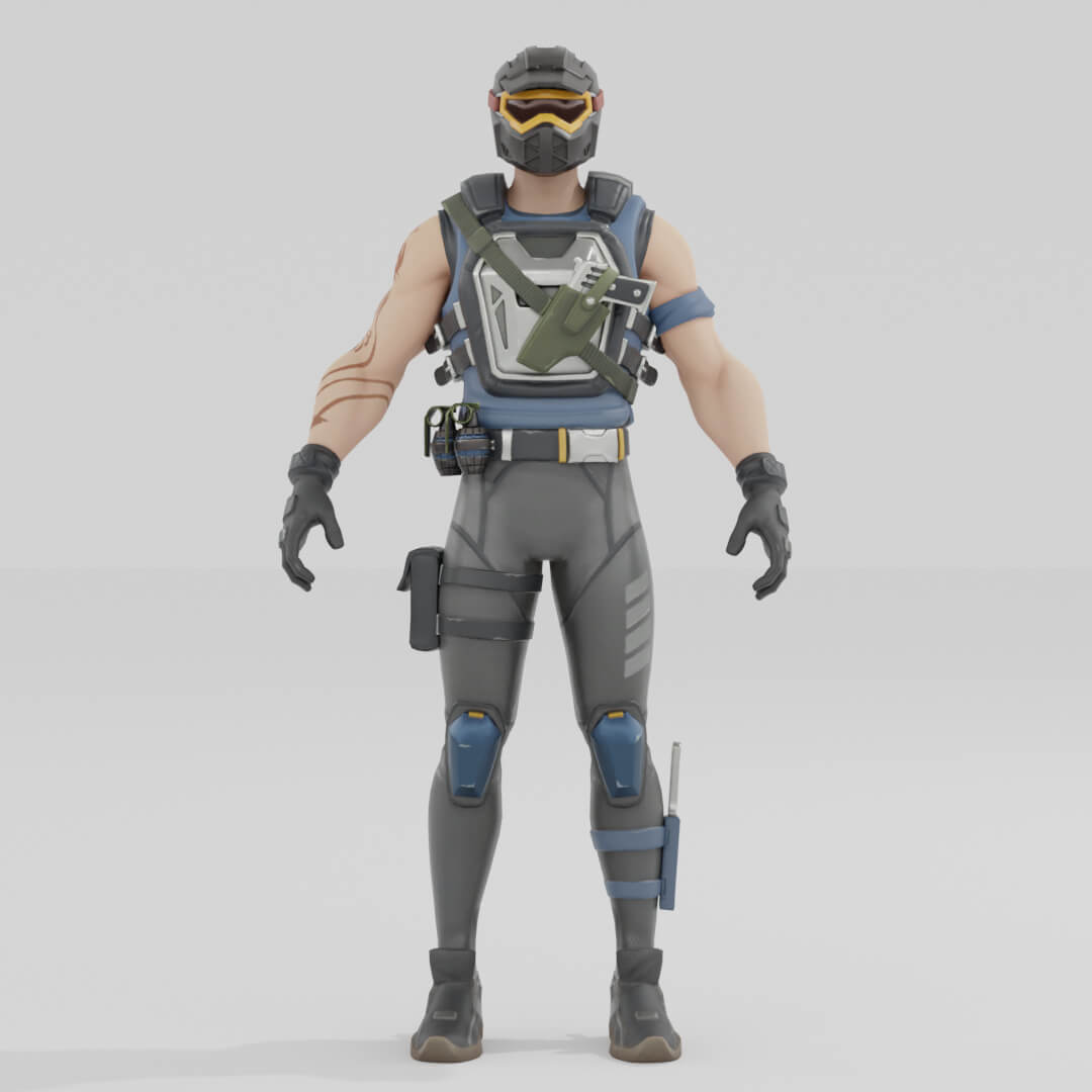 Wake Rider - Fortnite 3D Model by Shevraar