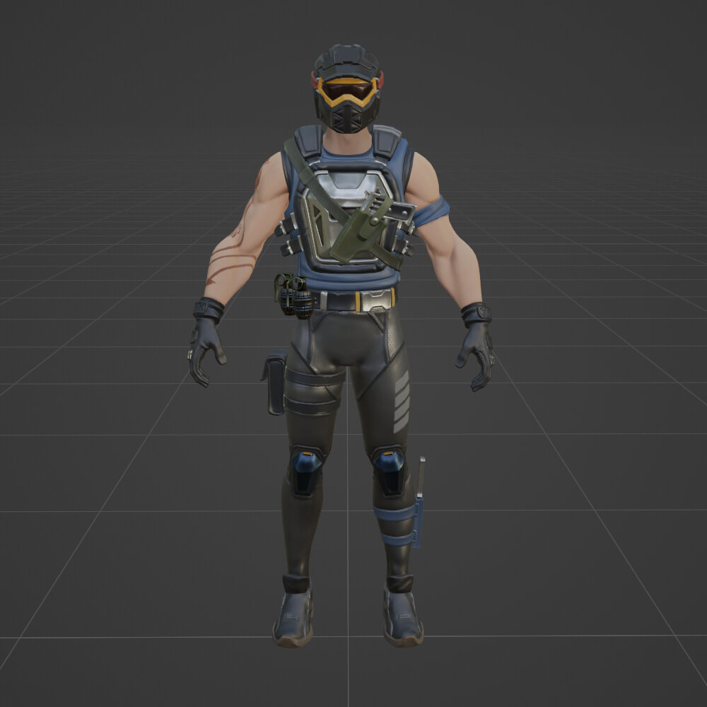 Wake Rider - Fortnite 3D Model by Shevraar