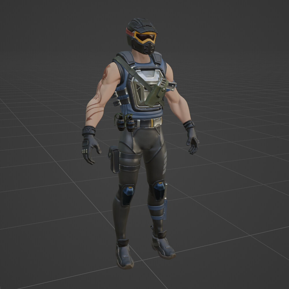 Wake Rider - Fortnite 3D Model by Shevraar