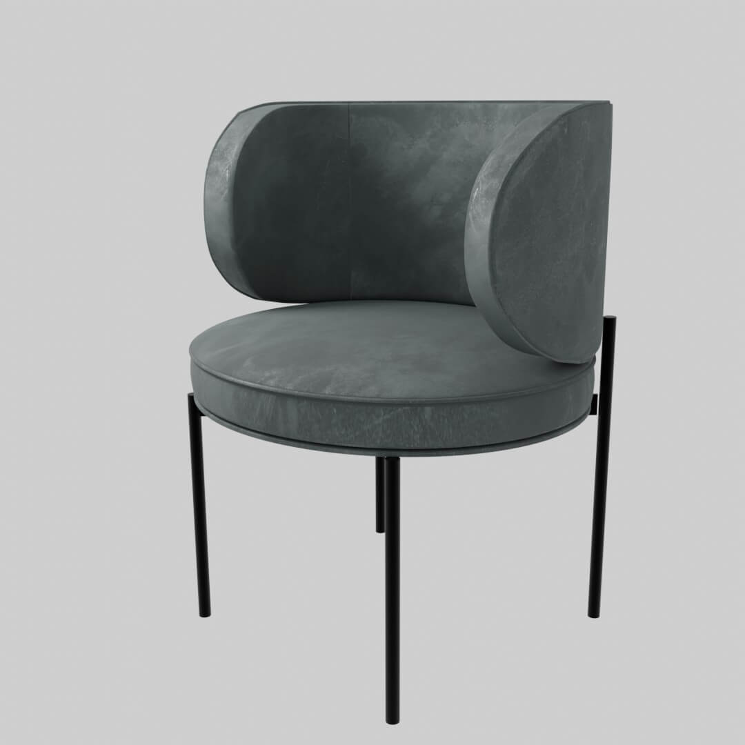 Akiko Designer Chair - 3D Model by Shiftplusa