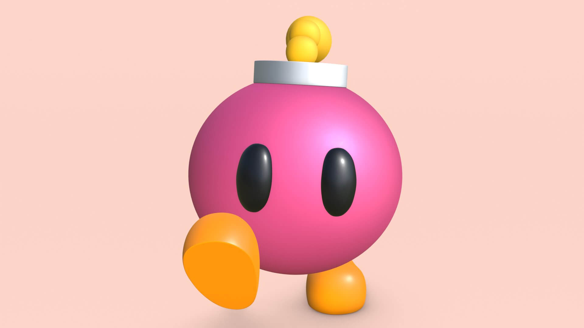 Bombette From Paper Mario - 3D Model by ShigeruMiyamoto