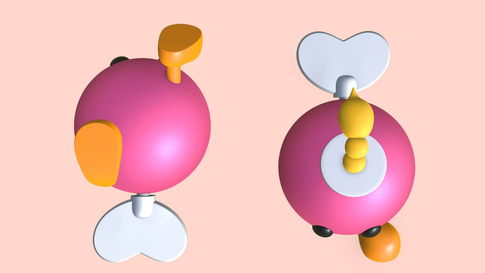 Bombette From Paper Mario - 3D Model by ShigeruMiyamoto