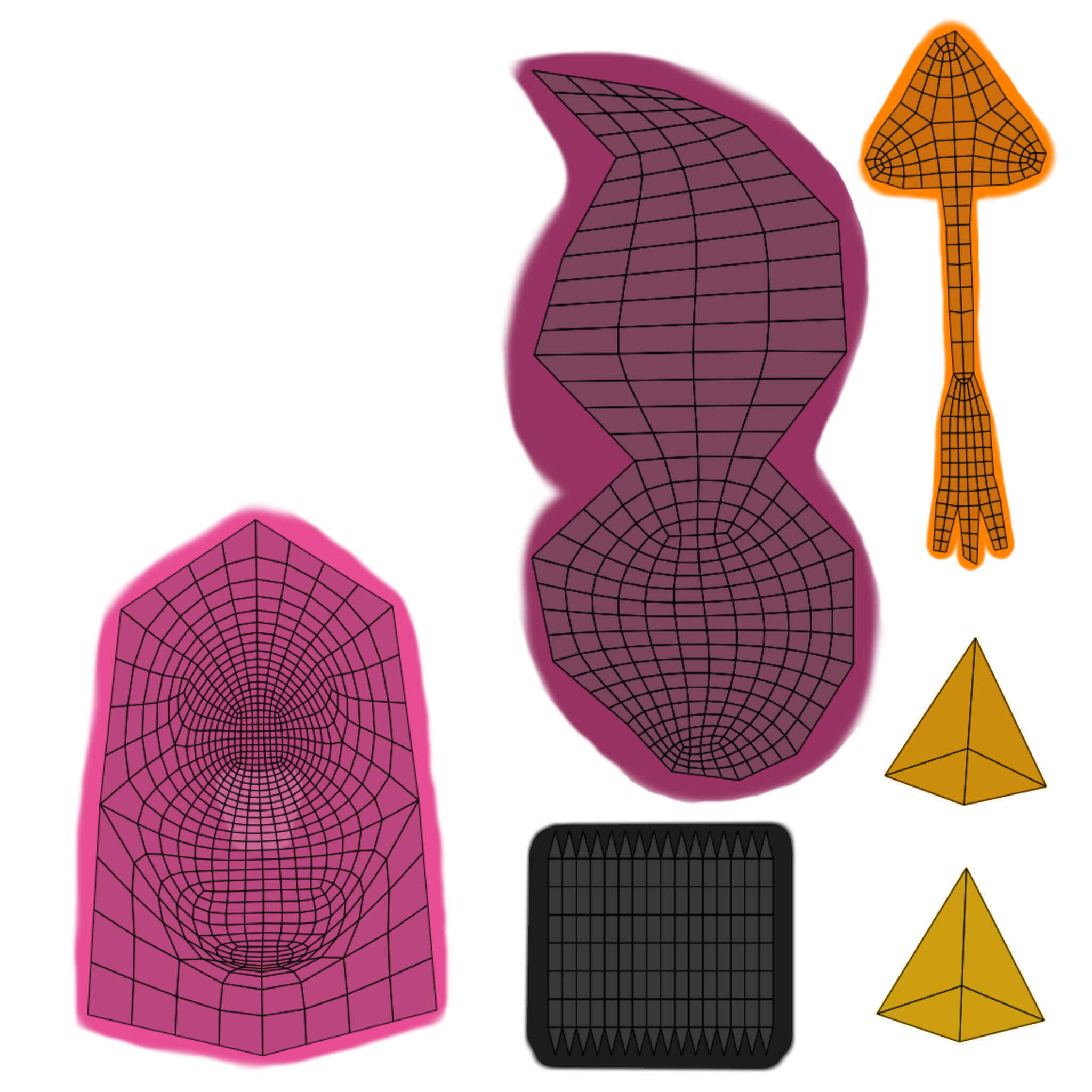 Cartoon Pink Birdie - 3D Model by ShigeruMiyamoto