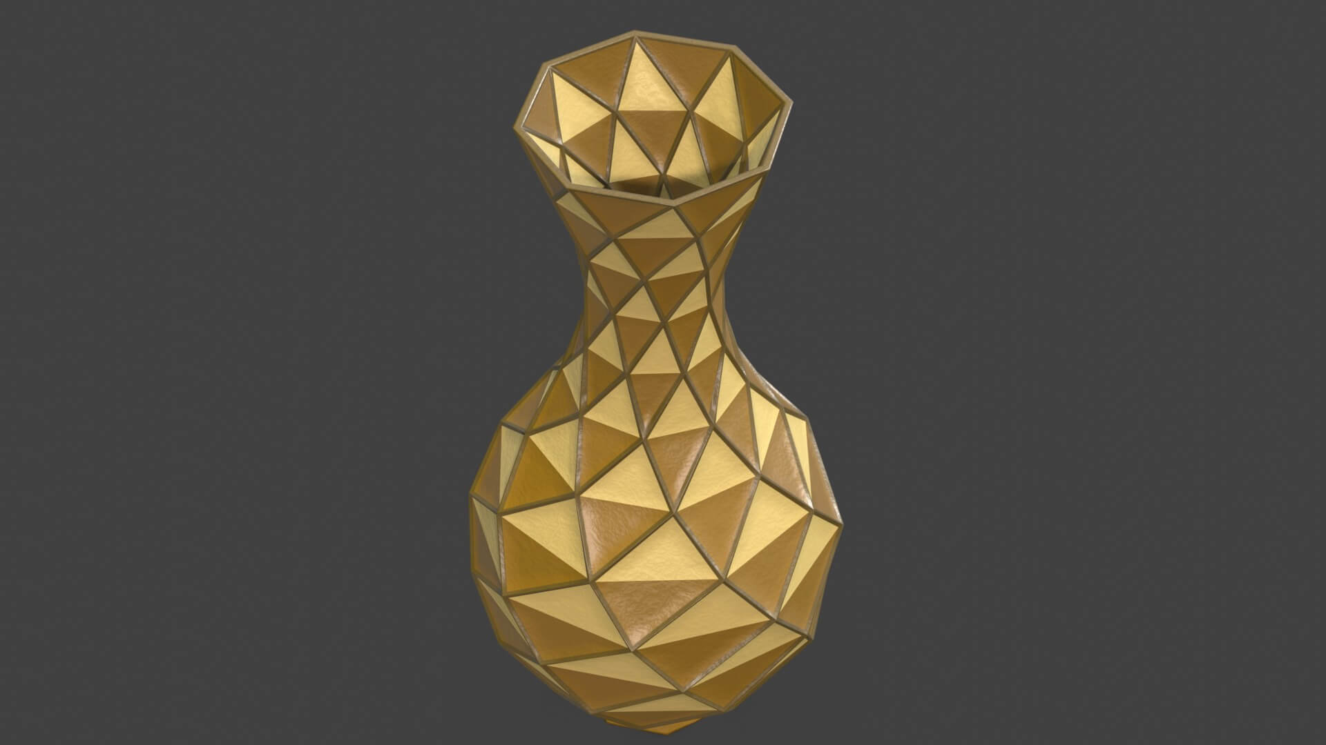 Decorative Rhomboid Vase - 3D Print Model by ShigeruMiyamoto