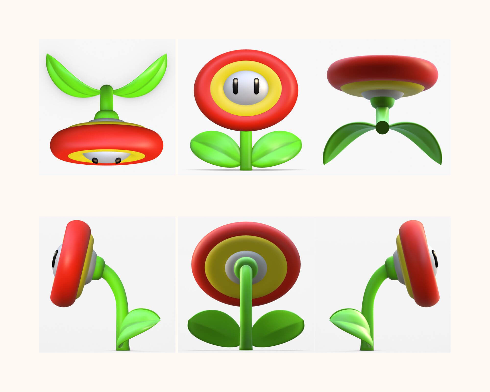 Fire Flower - 3D Model by ShigeruMiyamoto