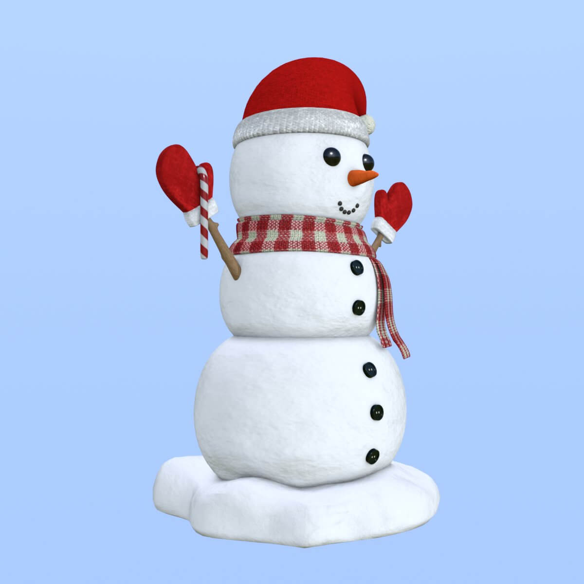 Snowman - 3D Model by ShigeruMiyamoto