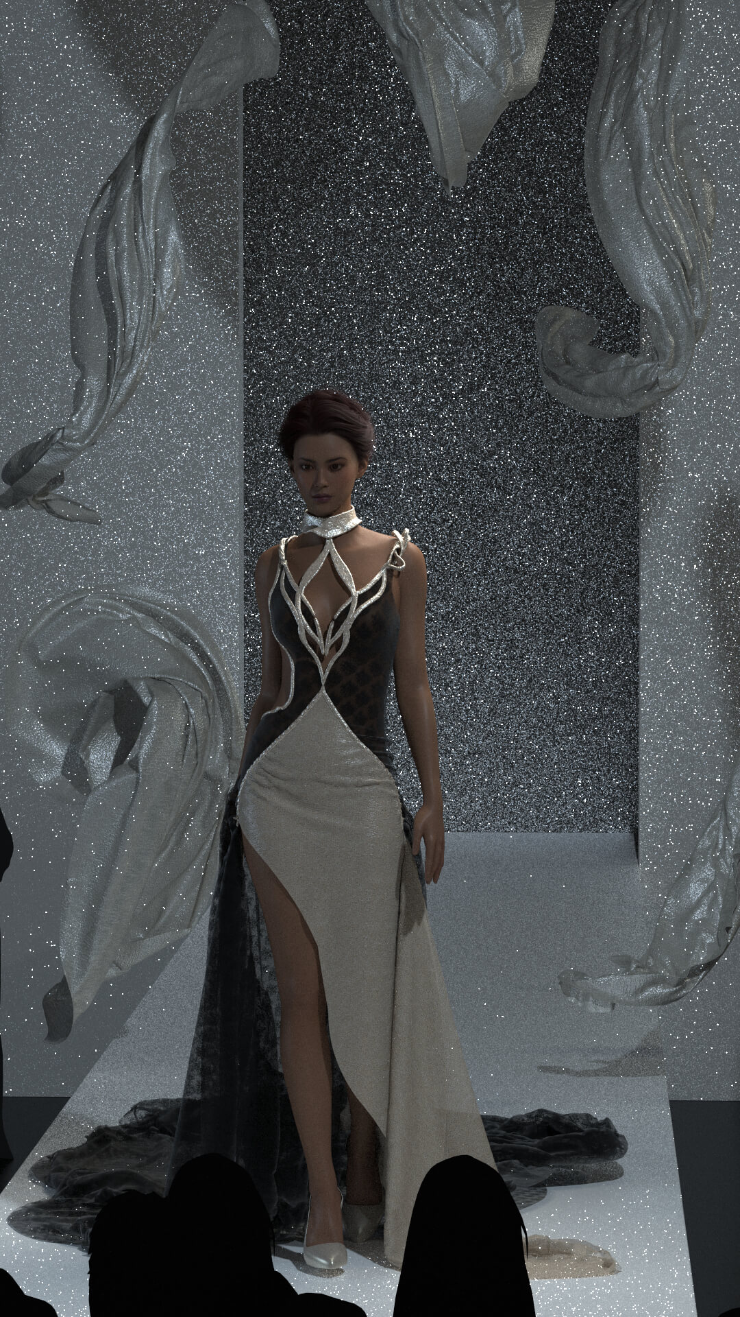 Fractured Grace 3D Render, Digital Art by Shiggy