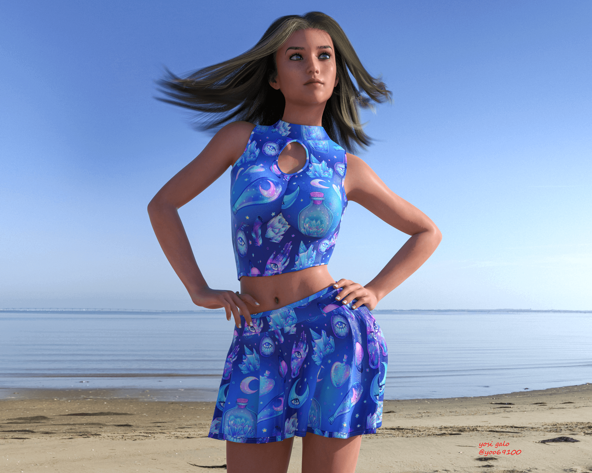 Catalina, the stunning 3D Render, Digital Art by Shimi doll