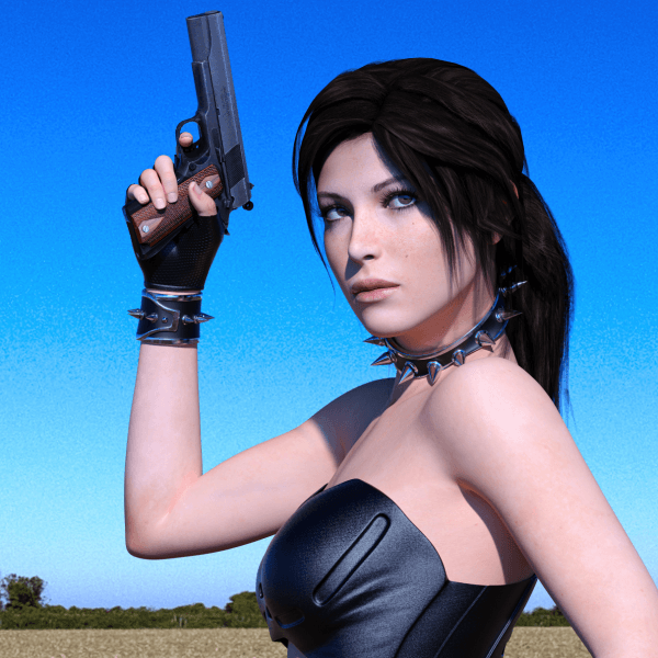 Lara Croft Sexy 3d Render Renderhub Gallery 6486