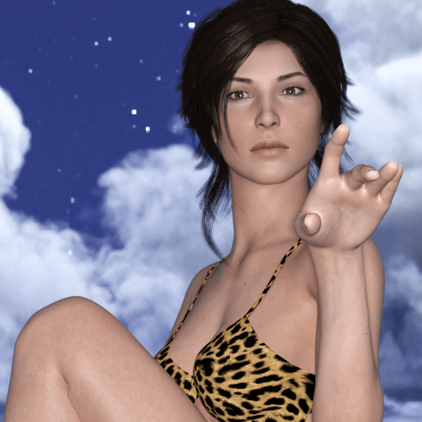 Lara Croft, sexy 3D Render | RenderHub Gallery