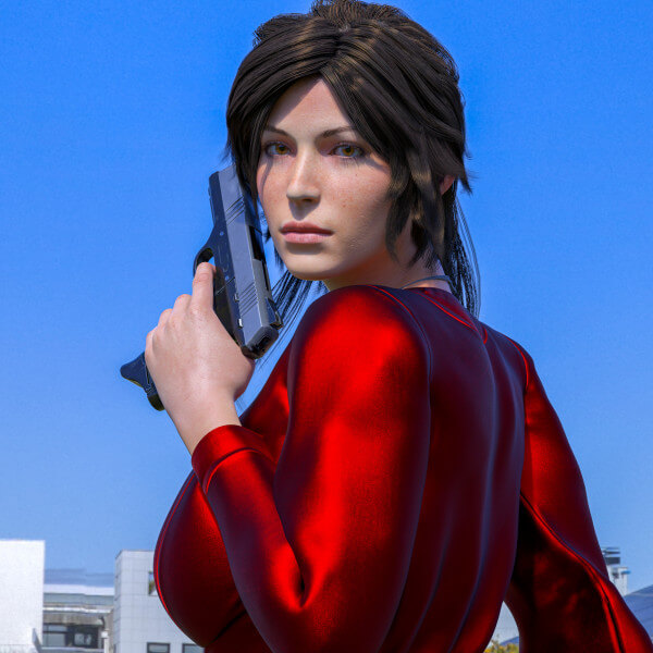 Lara, in pose 3D Render | RenderHub Gallery