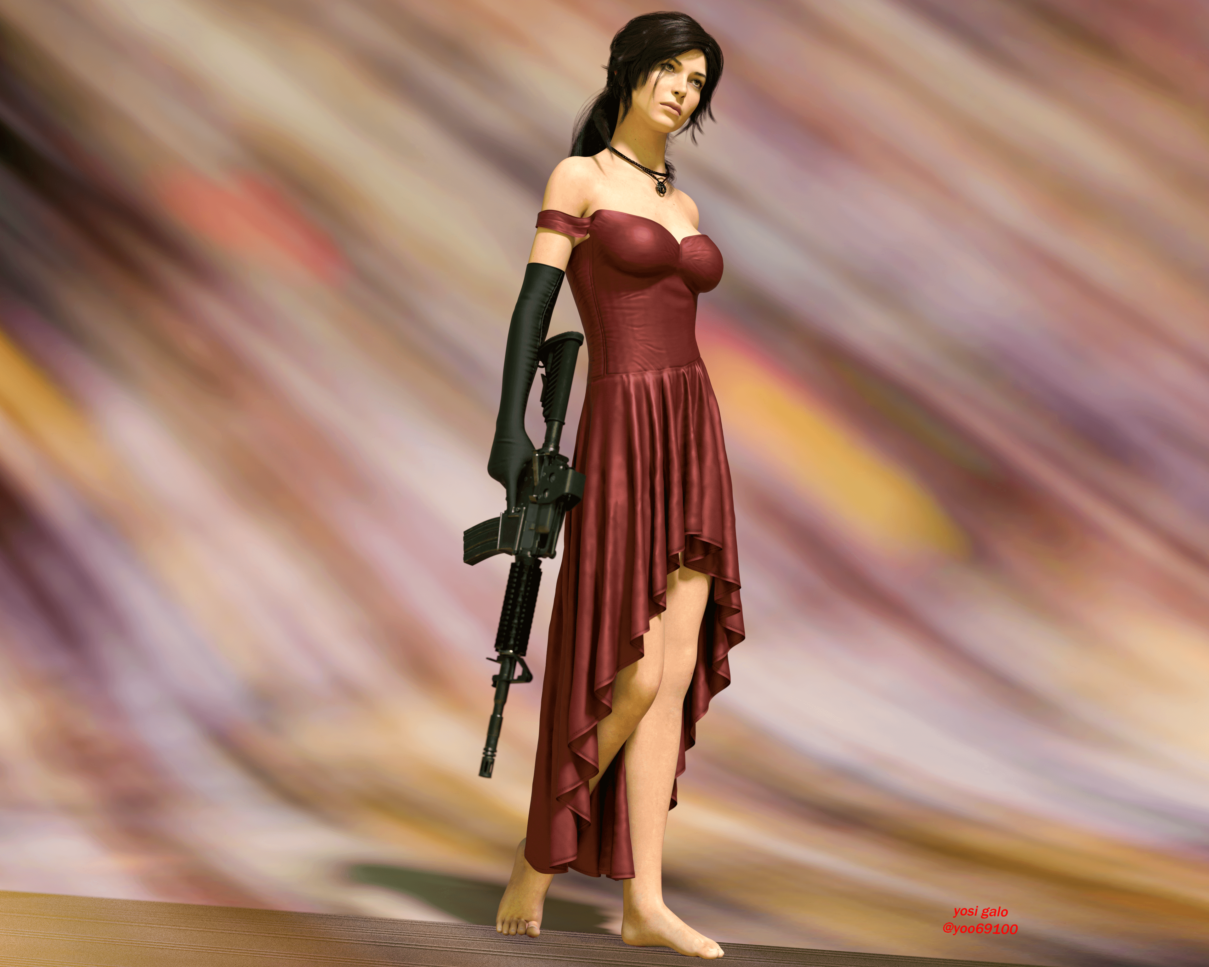 LaraCroft 3D Render, Digital Art by Shimi doll