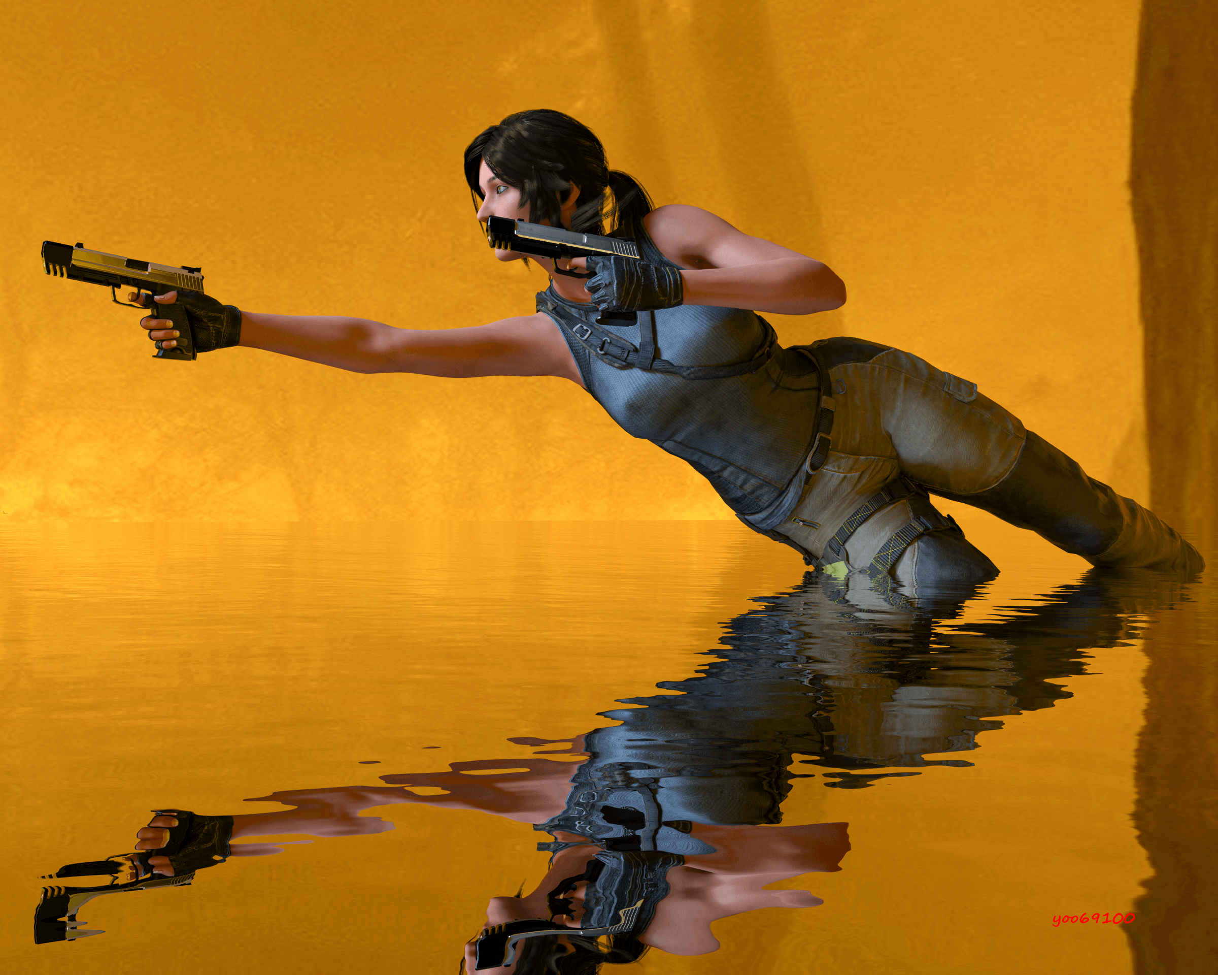LaraCroft 3D Render, Digital Art by Shimi doll