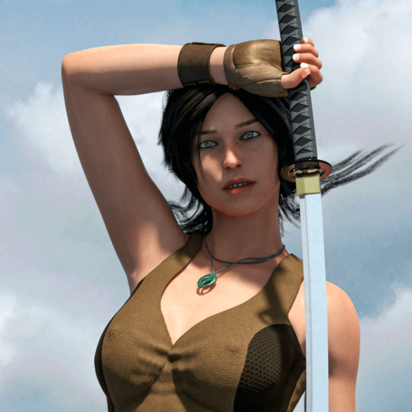 Lara Croft, sexy 3D Render | RenderHub Gallery