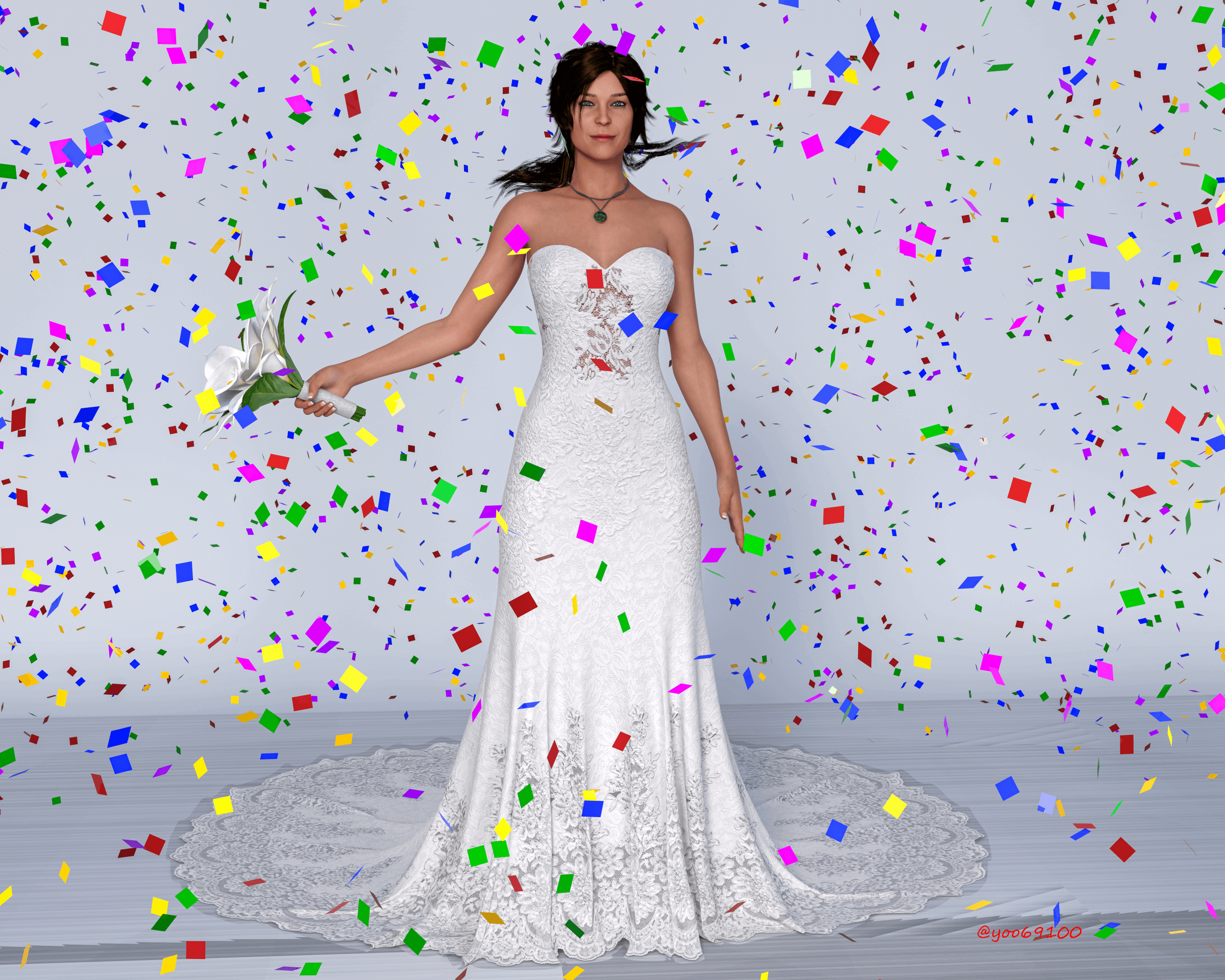 The happy day of my life 3D Render, Digital Art by Shimi doll