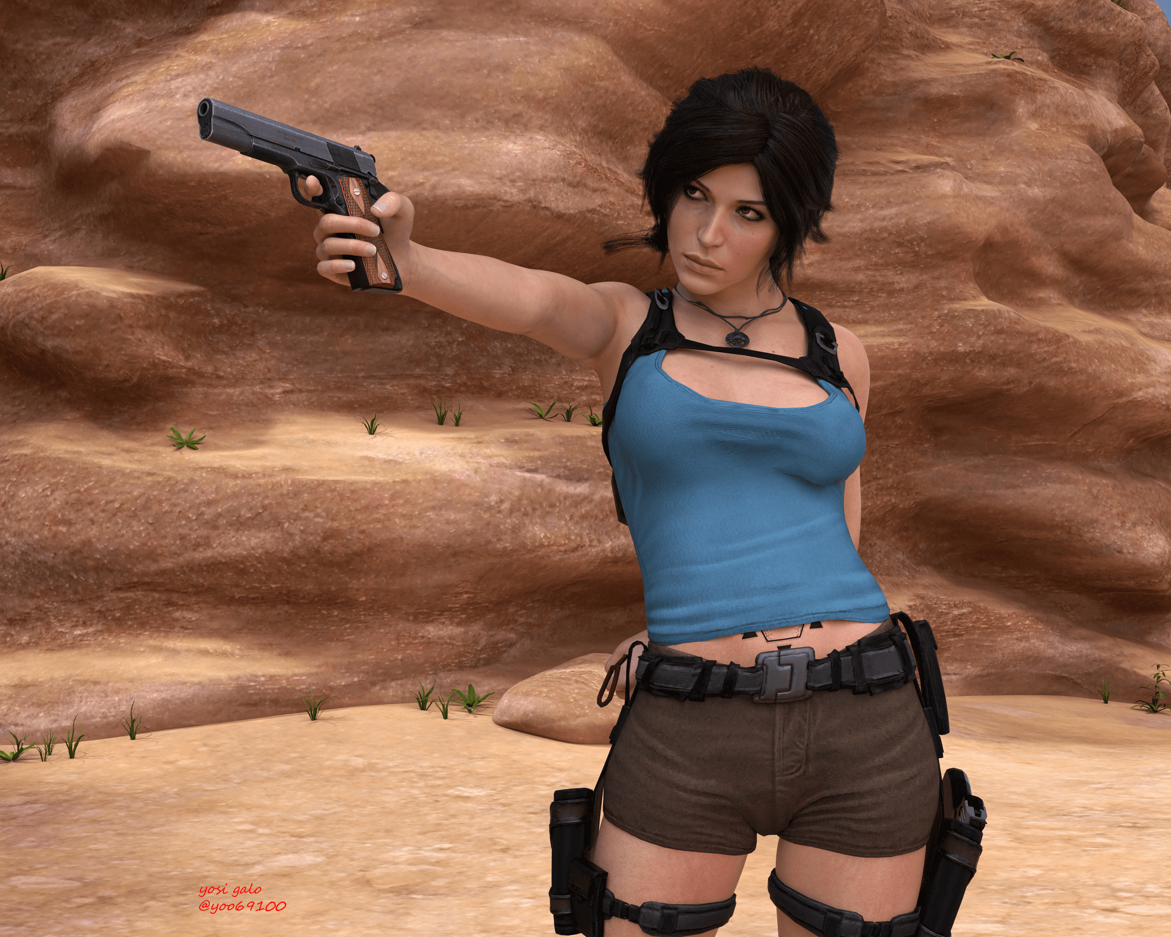 TombRaider 3D Render, Digital Art by Shimi doll