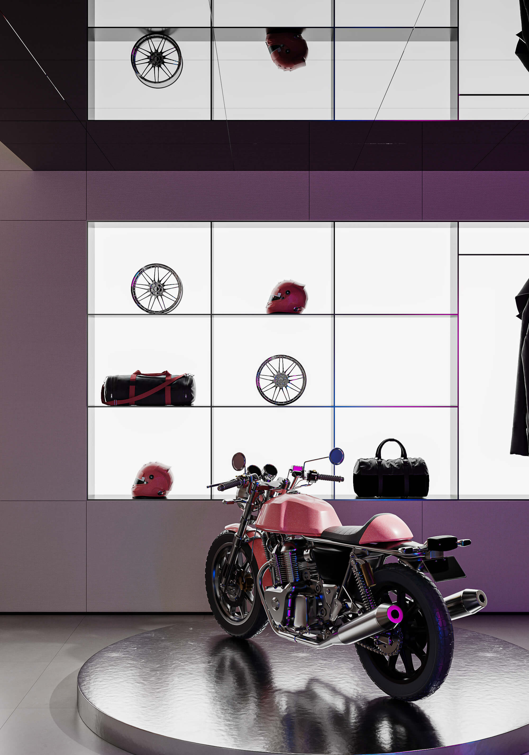 Motorcycle Living-Room 3D Model by shinngetu