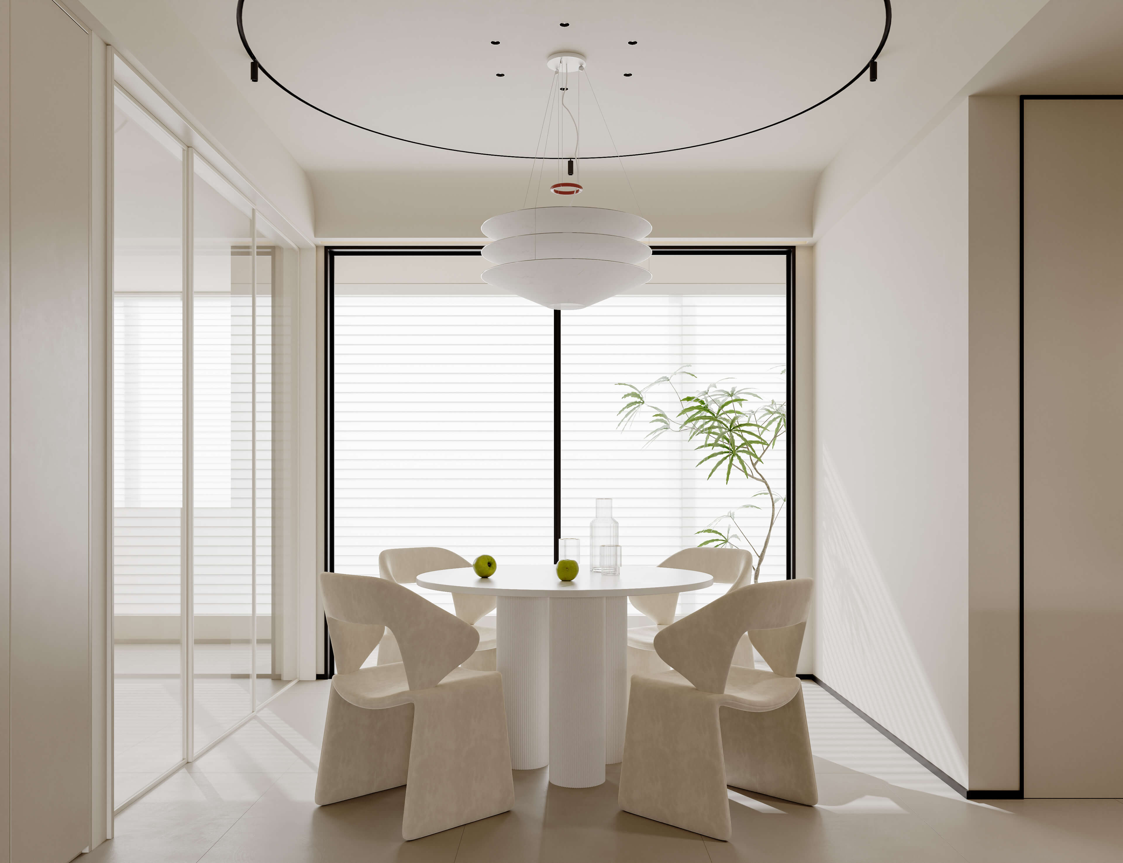 Living Room Dining Room - 3D Model by shinngetu