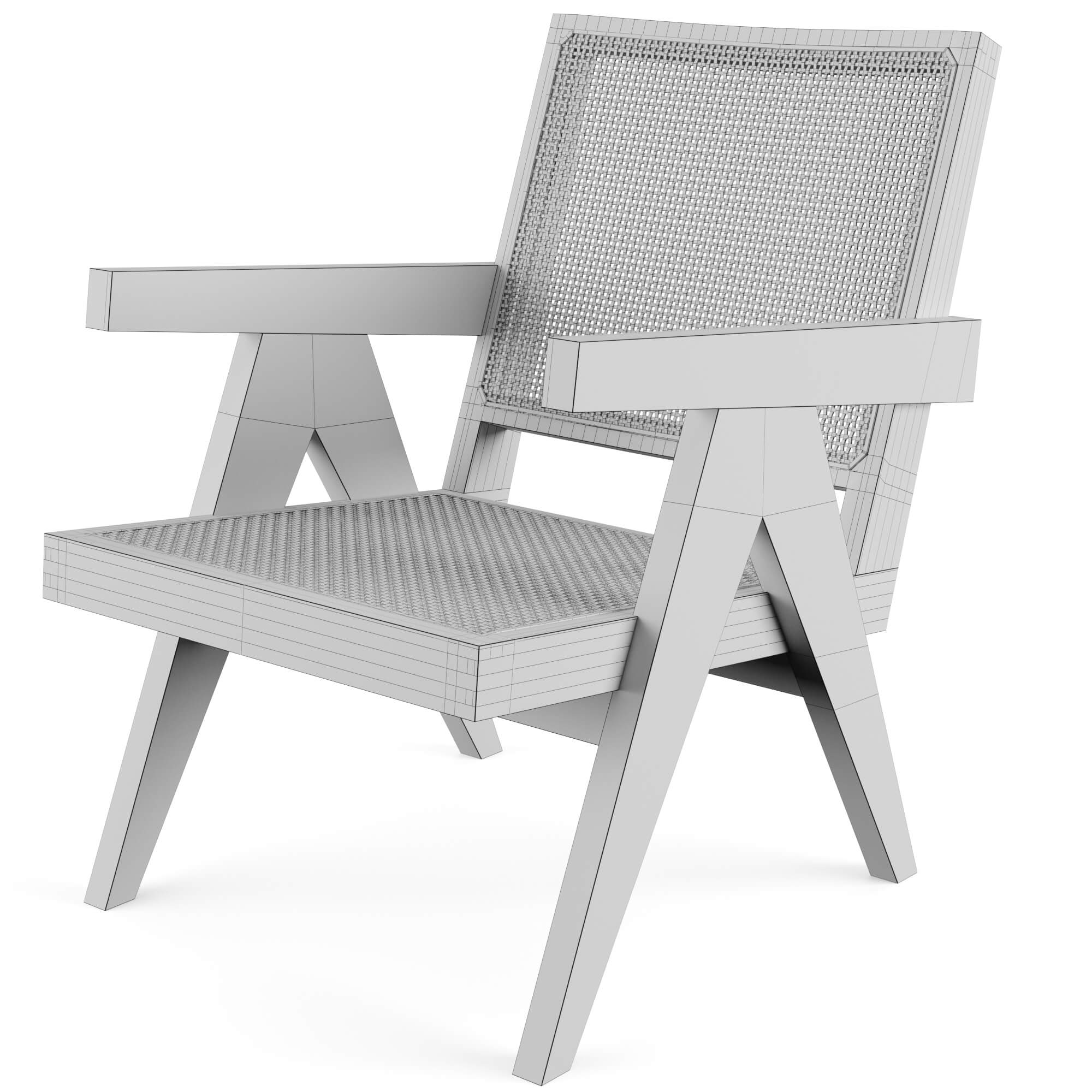 Easy Chair by Pierre Jeanneret - 3D Model by shirbeigi