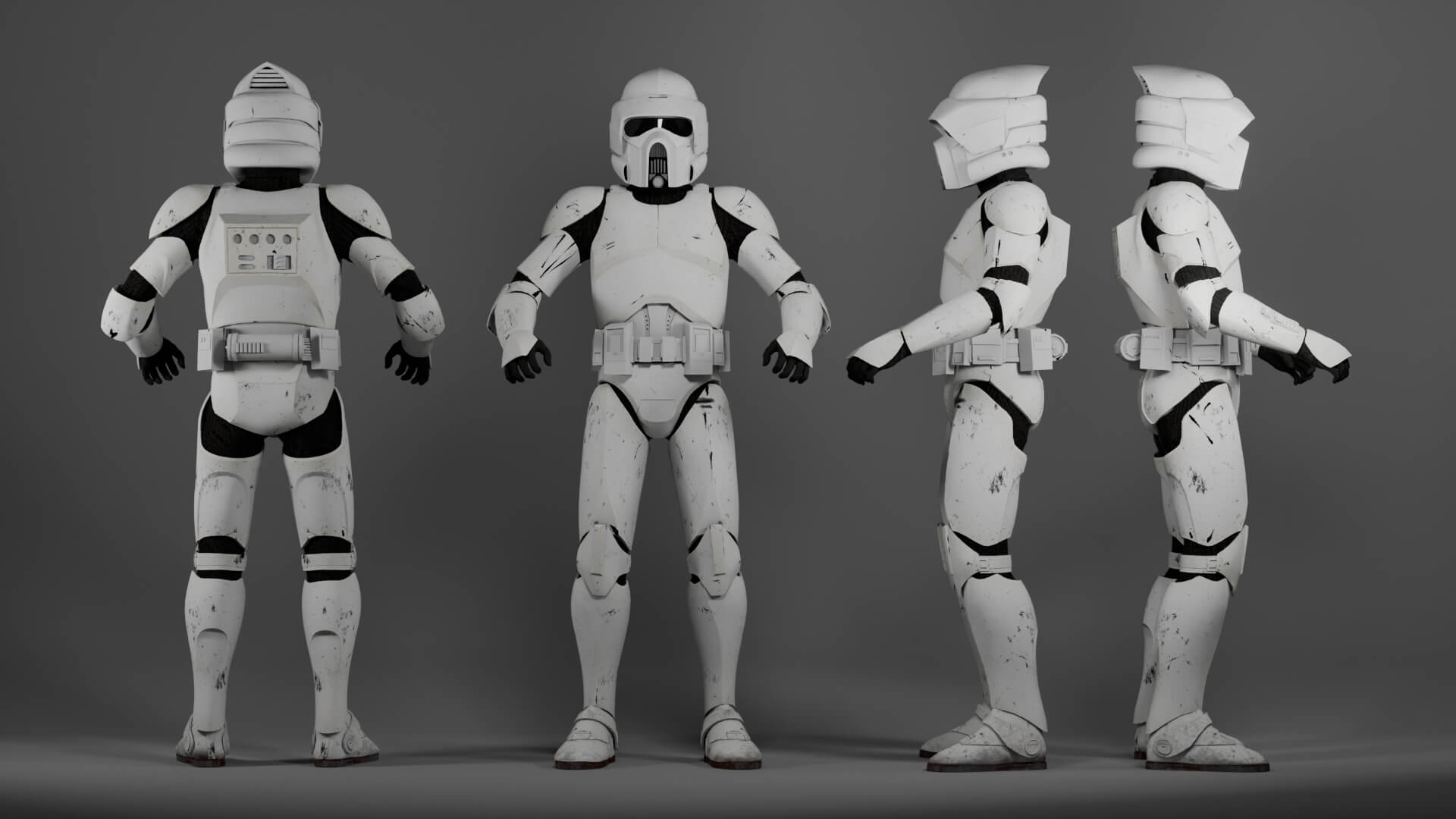 ROTS ARF Trooper 3D Render, Digital Art by Shitzuu