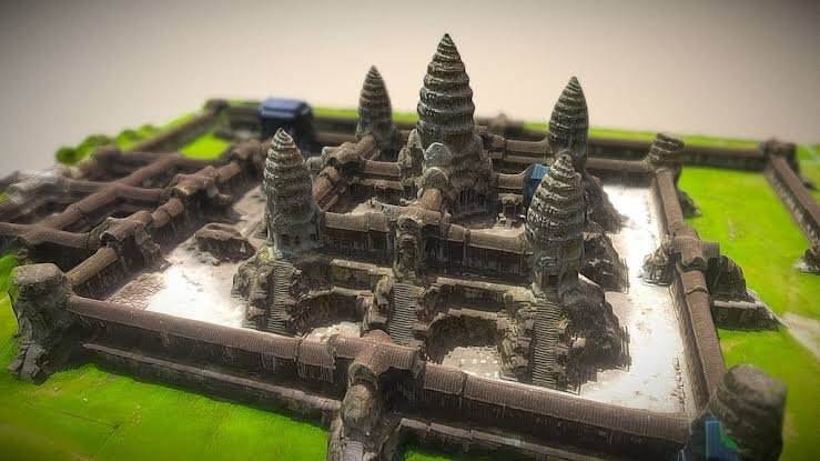 Angkor Wat - 3D Model by Shiva Bharath