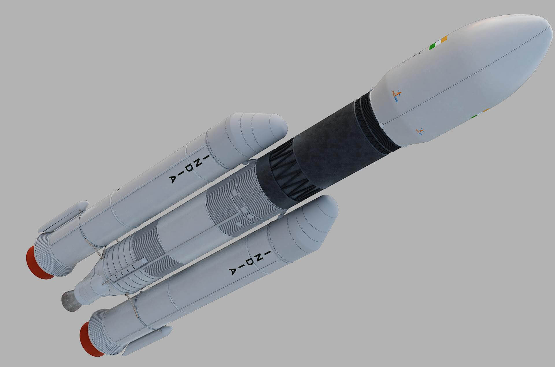 GSLV Rocket - 3D Model by shontoloyo