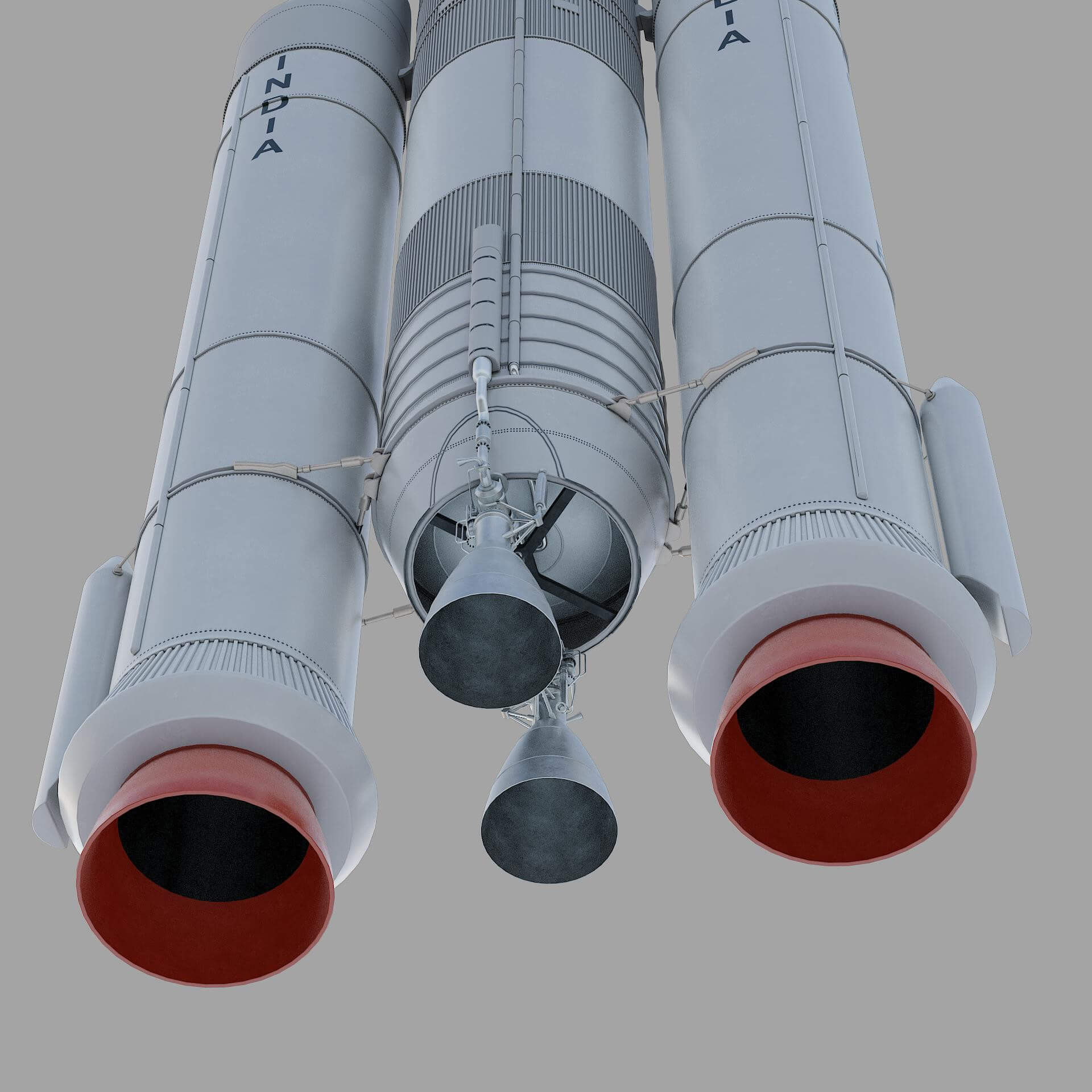 GSLV Rocket - 3D Model by shontoloyo