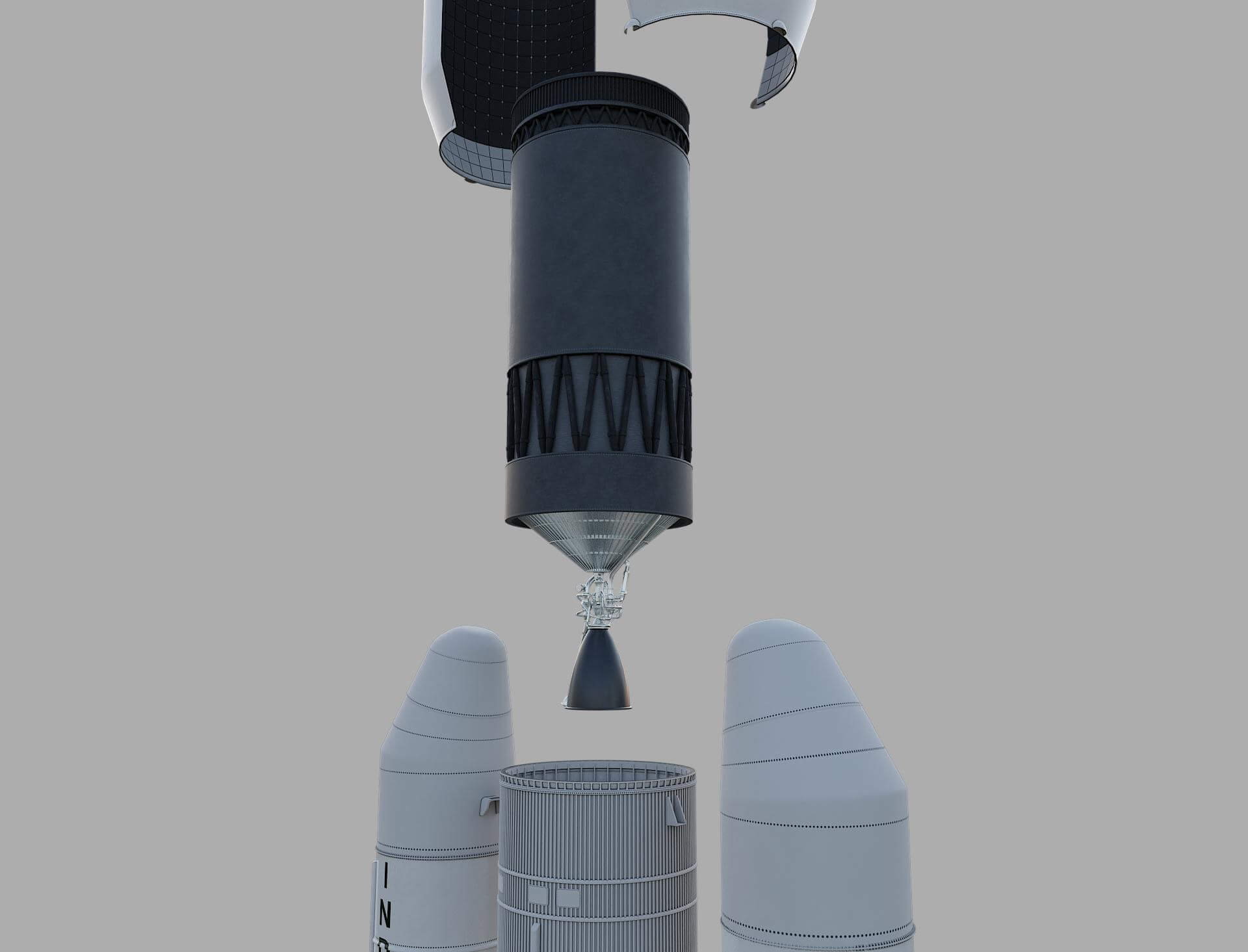 GSLV Rocket - 3D Model by shontoloyo