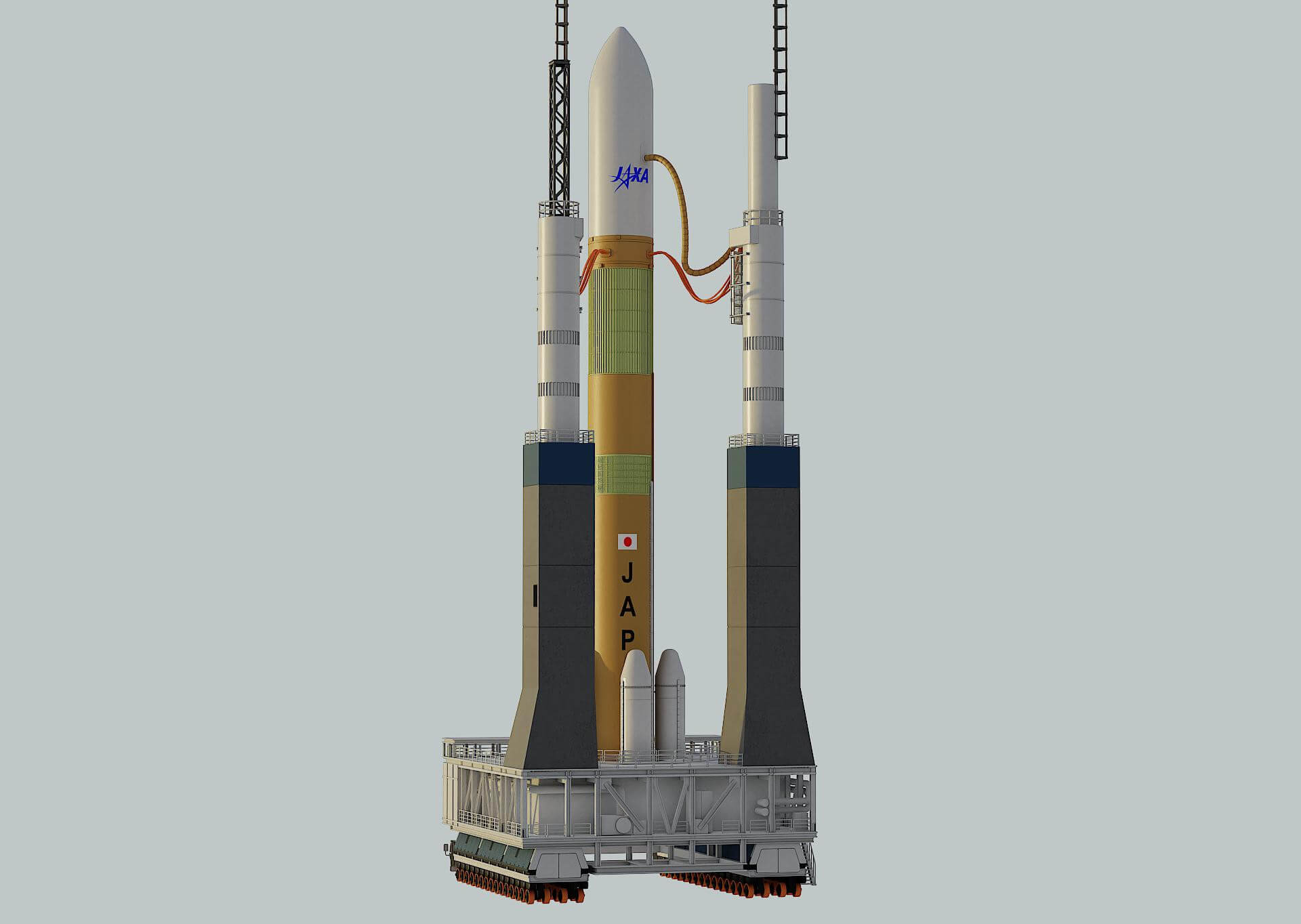 H3 Rocket - 3D Model by shontoloyo