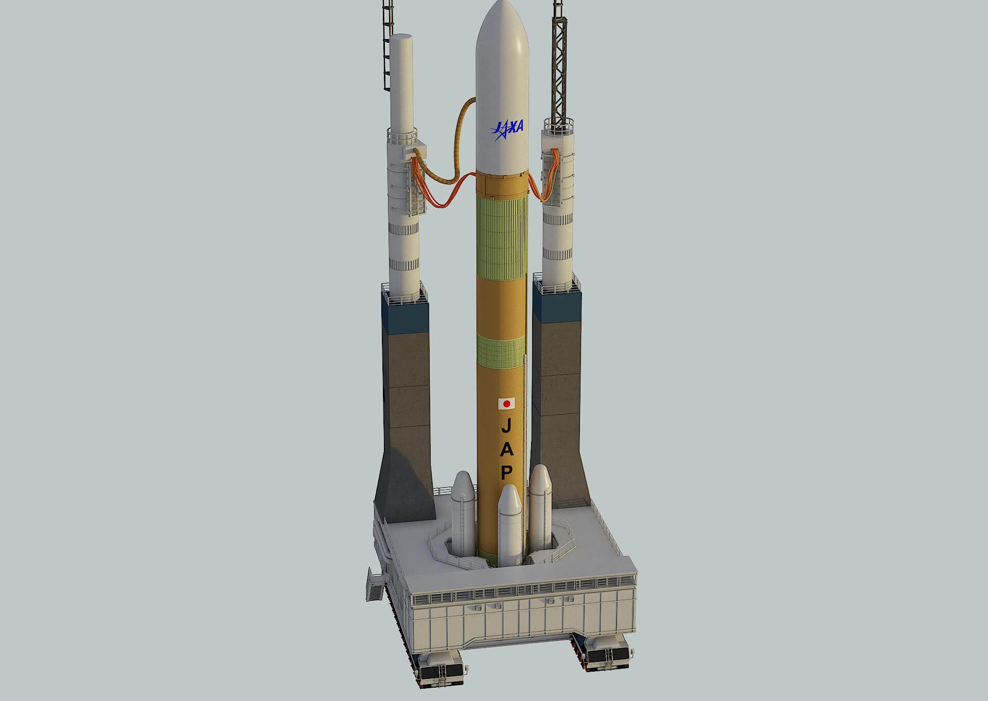 H3 Rocket - 3D Model by shontoloyo