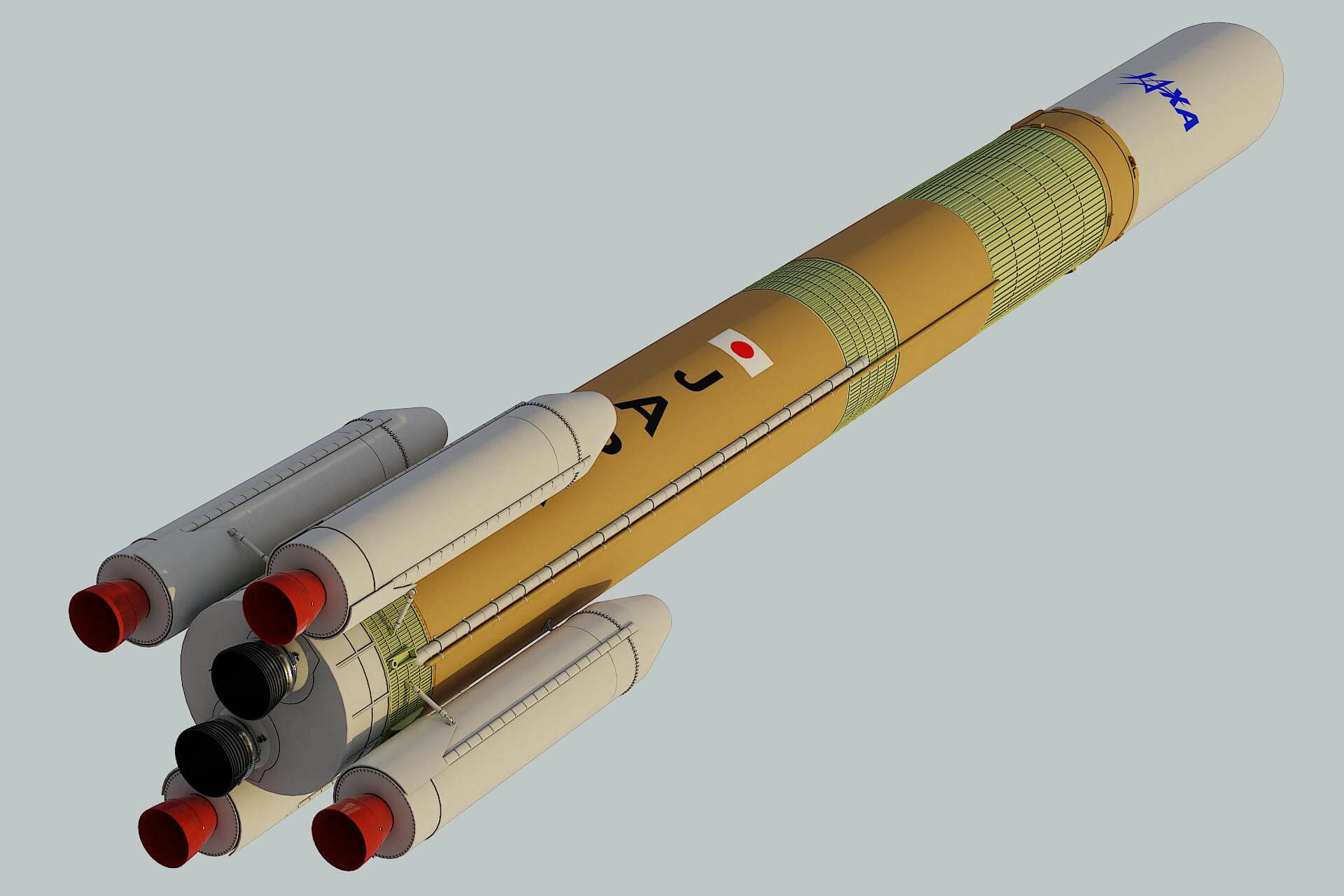 H3 Rocket - 3D Model by shontoloyo
