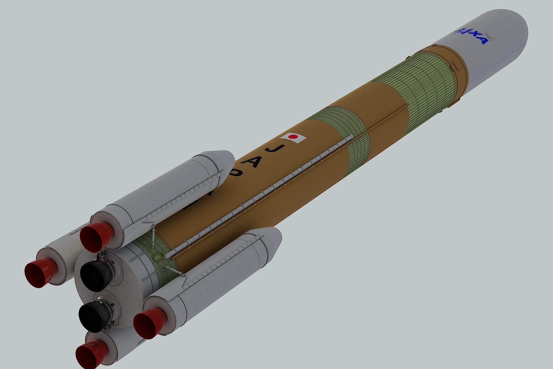 H3 Rocket - 3D Model by shontoloyo