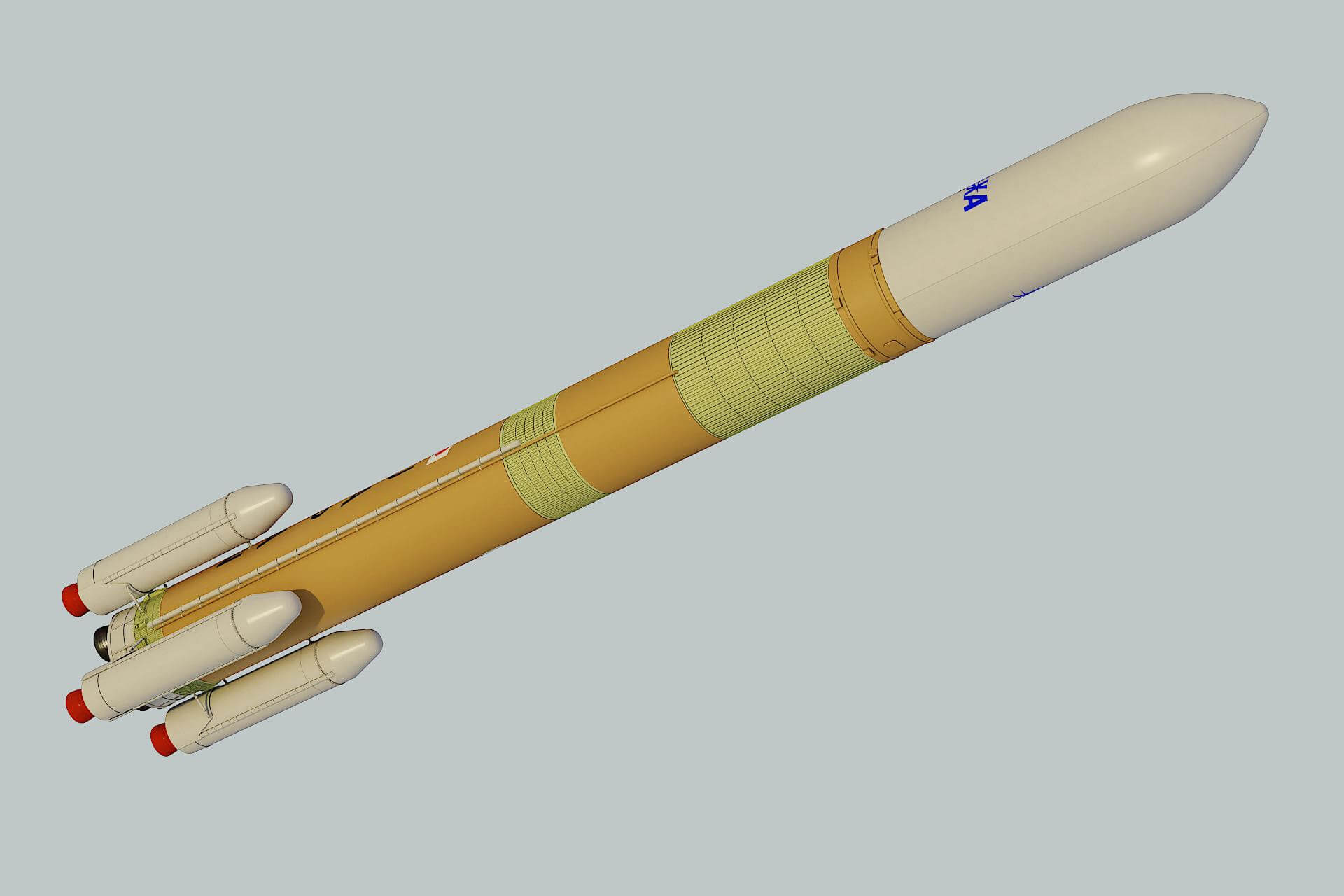 H3 Rocket - 3D Model by shontoloyo