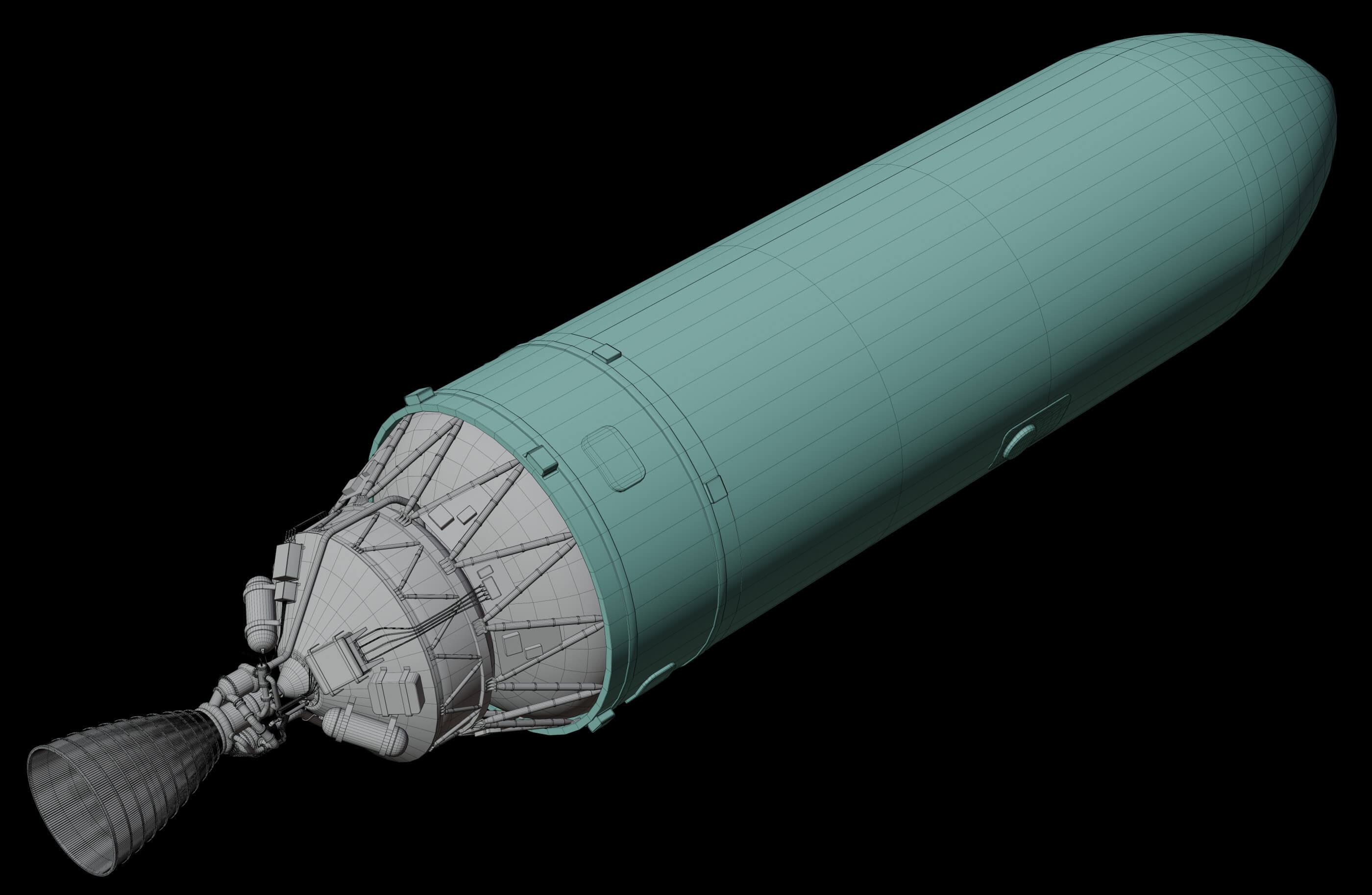 H3 Rocket - 3D Model by shontoloyo