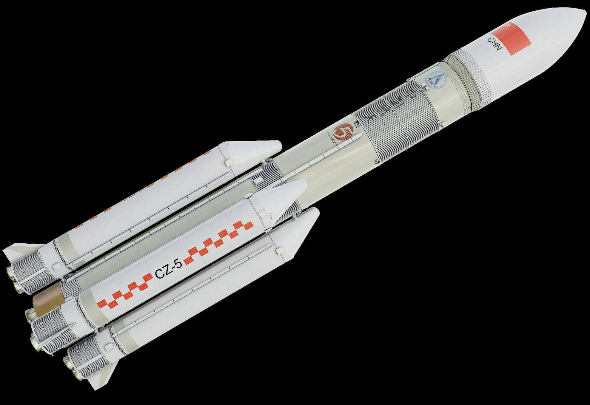 Long March 5 Rocket - 3D Model by shontoloyo