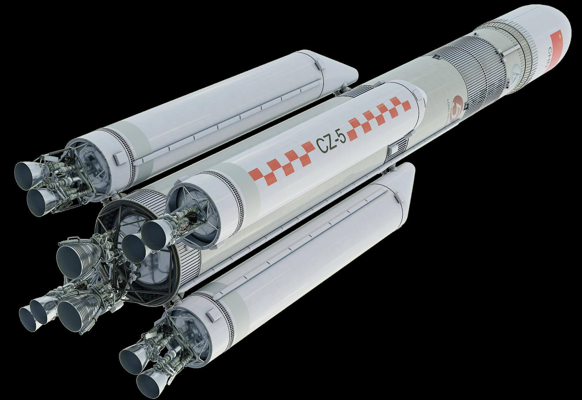 Long March 5 Rocket - 3D Model by shontoloyo