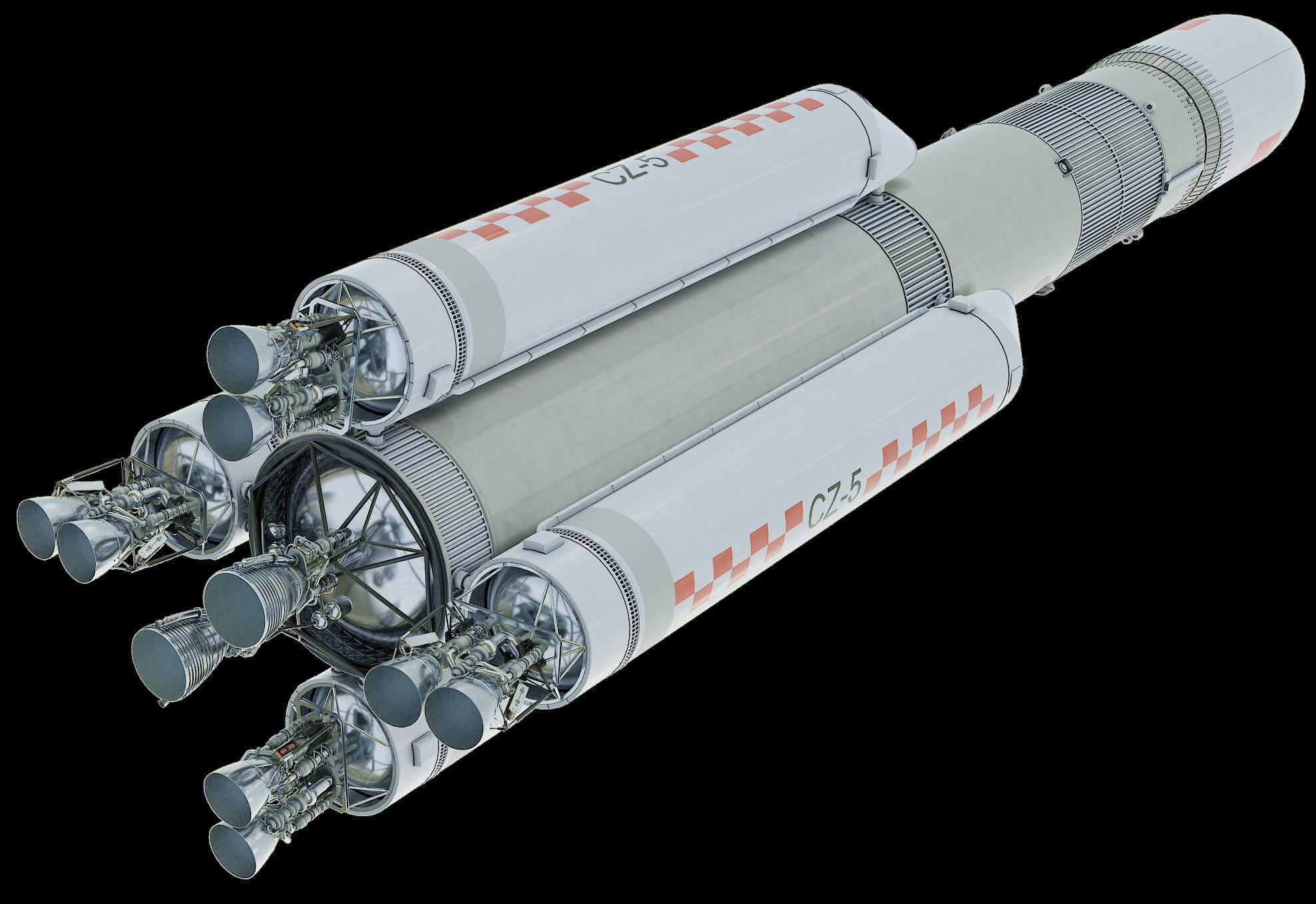 Long March 5 Rocket - 3D Model by shontoloyo