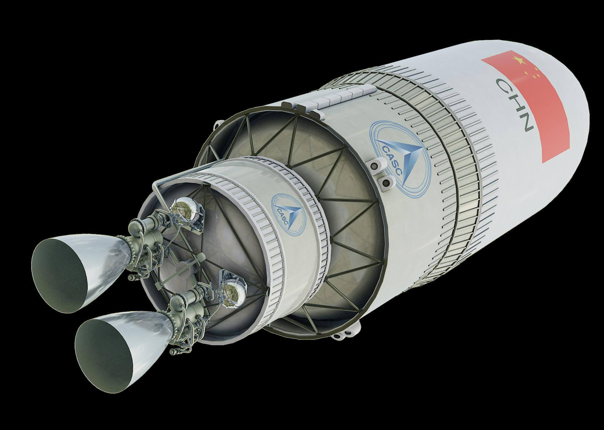 Long March 5 Rocket - 3D Model by shontoloyo