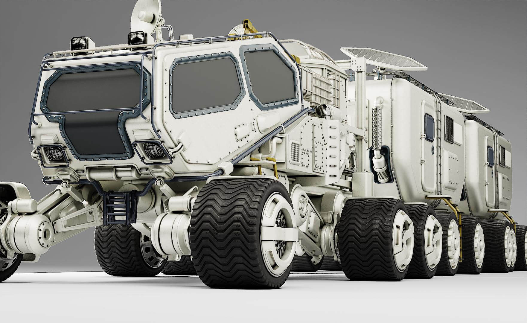 Mars Transport Rover - 3D Model by shontoloyo