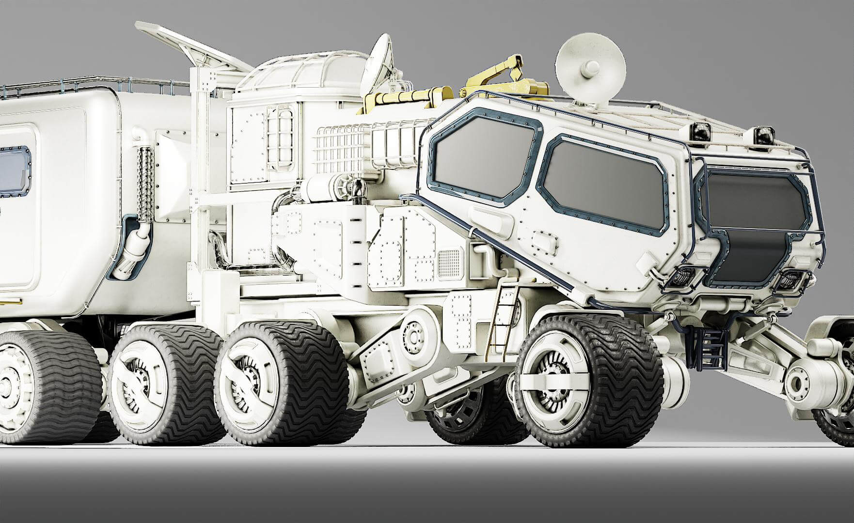 Mars Transport Rover - 3D Model by shontoloyo
