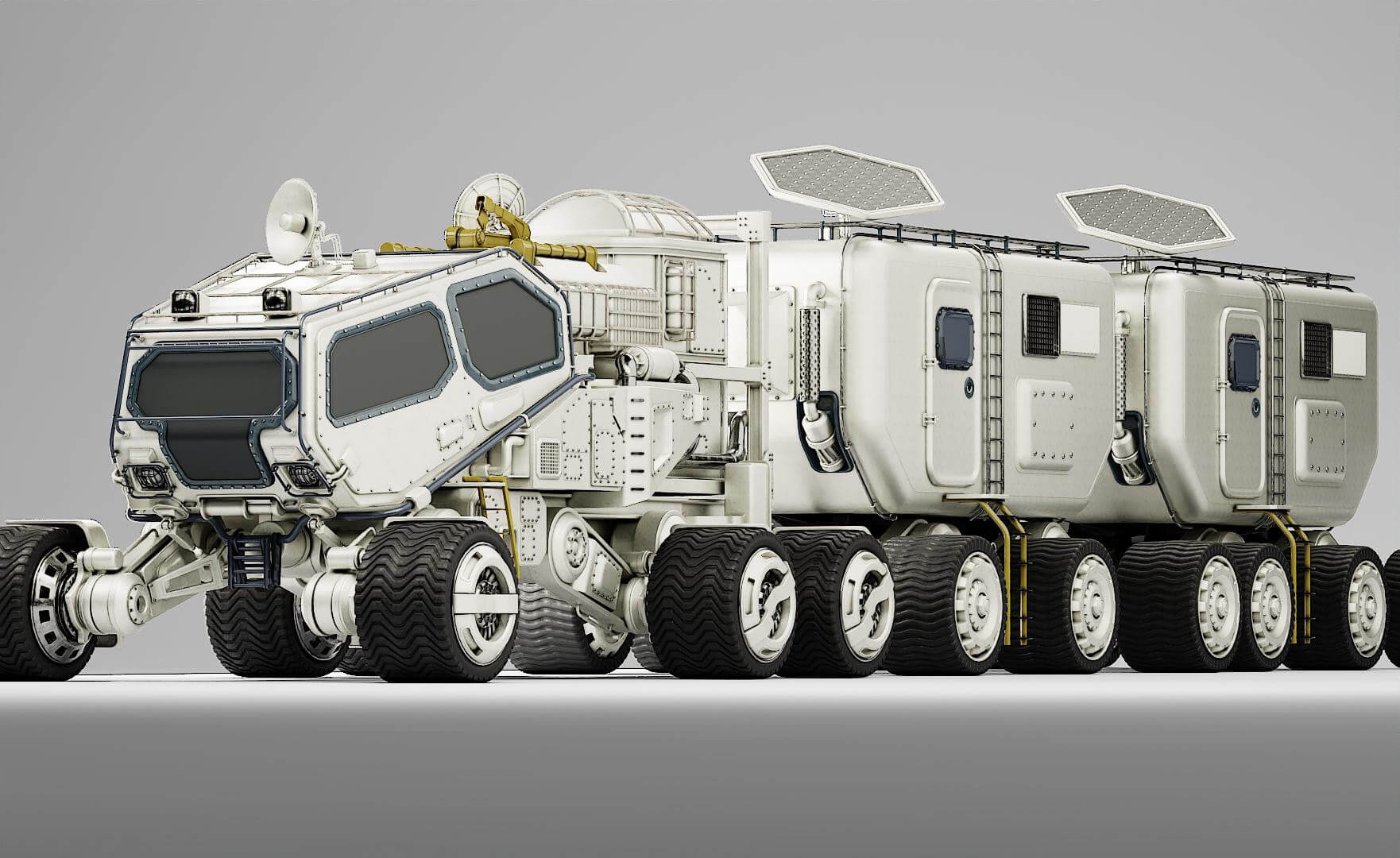 Mars Transport Rover - 3D Model by shontoloyo