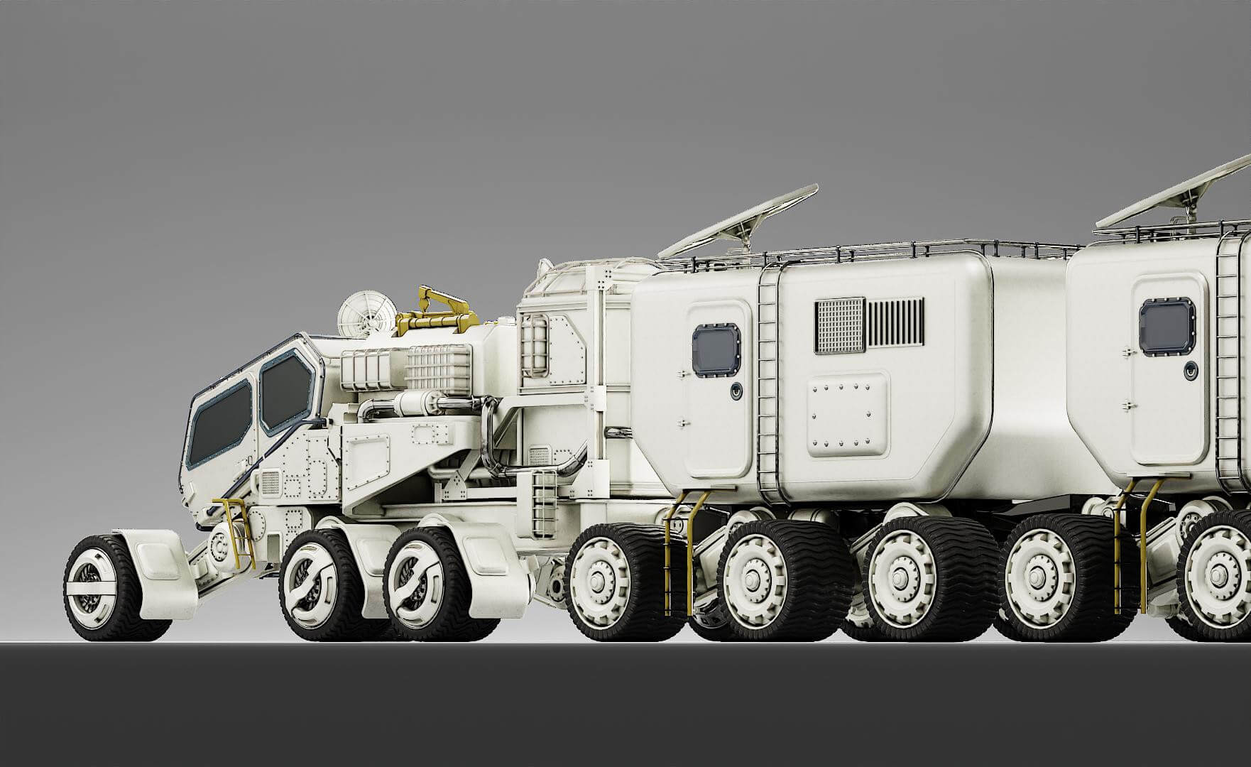 Mars Transport Rover - 3D Model by shontoloyo