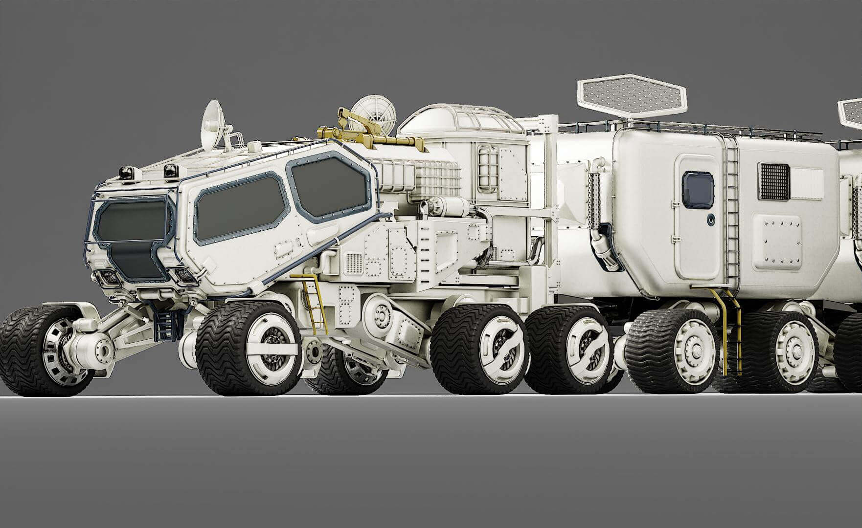 Mars Transport Rover - 3D Model by shontoloyo