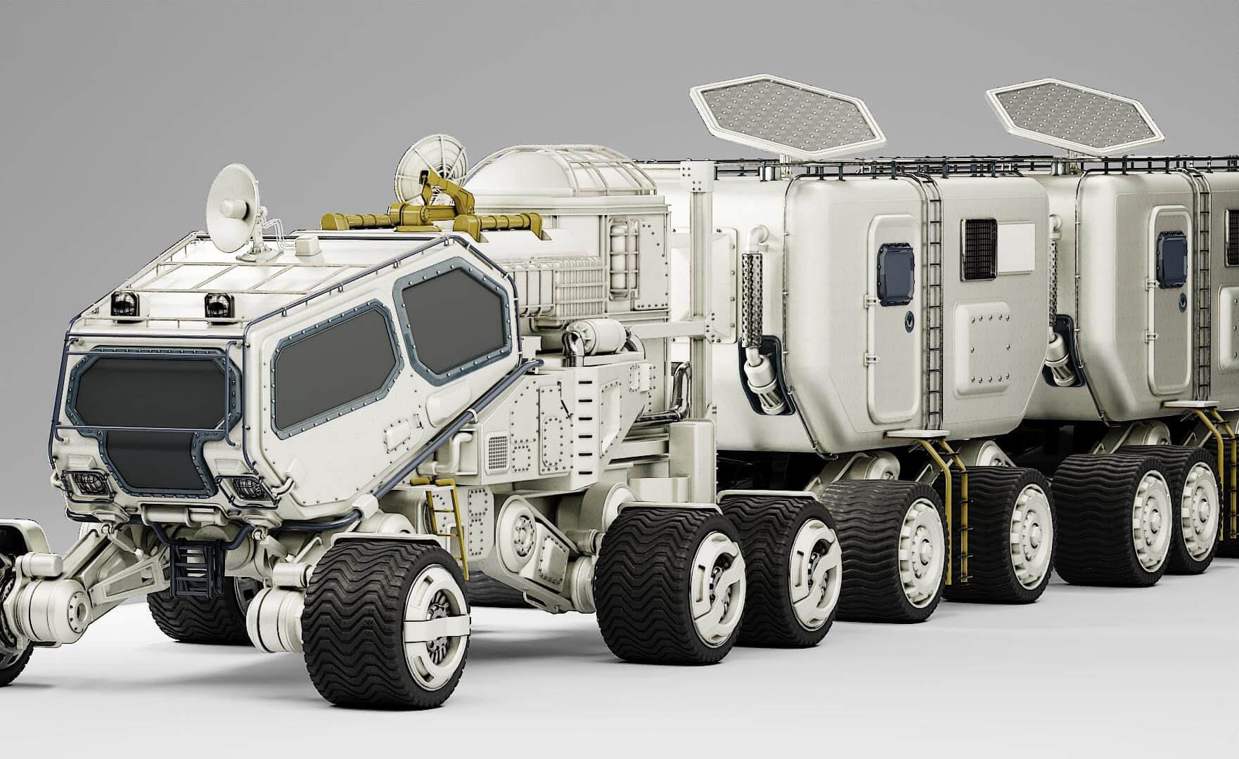 Mars Transport Rover - 3D Model by shontoloyo